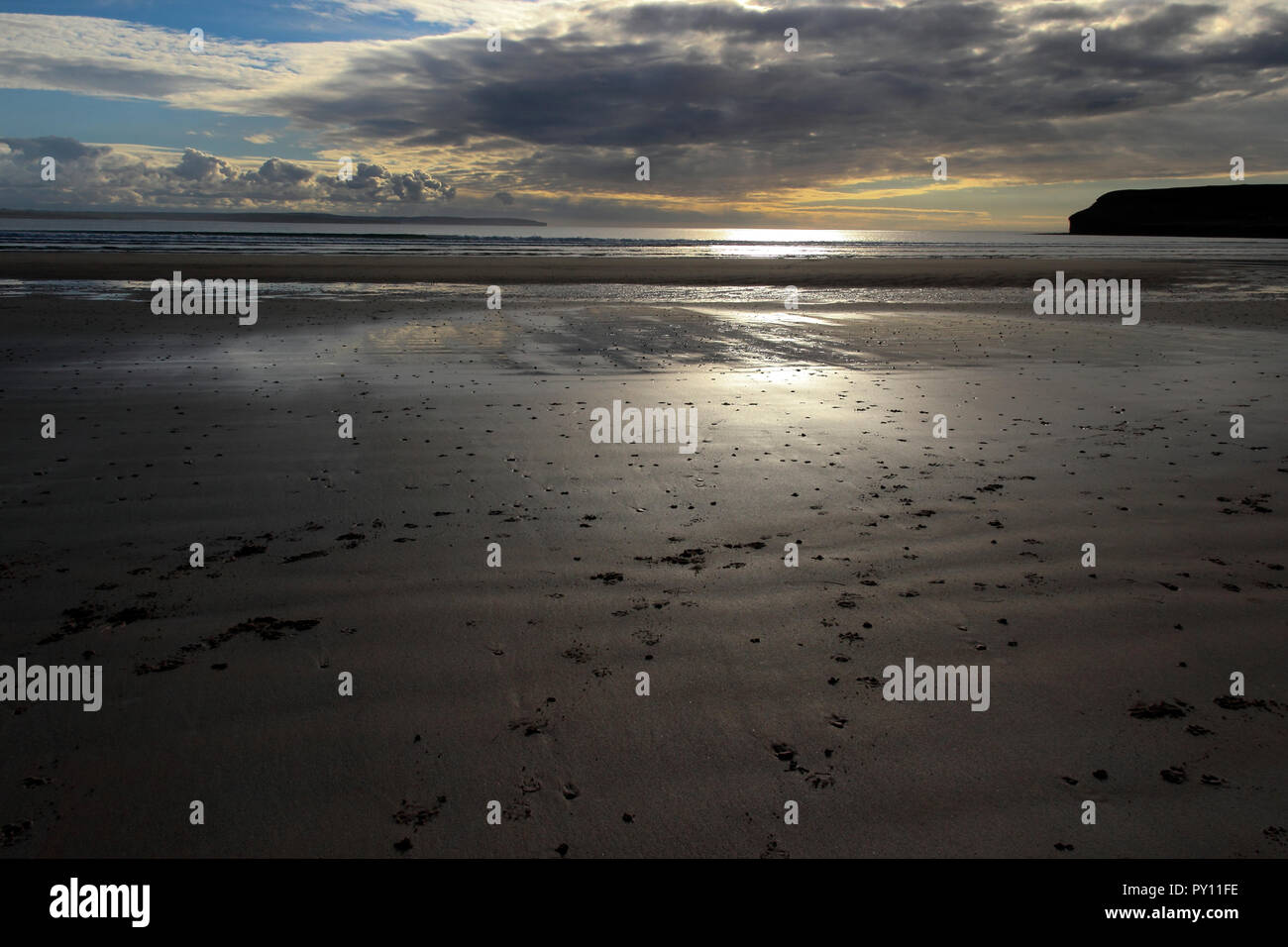 Deserted beach, Dunnet Bay, Scottish Highlands, Scotland, UK Stock ...