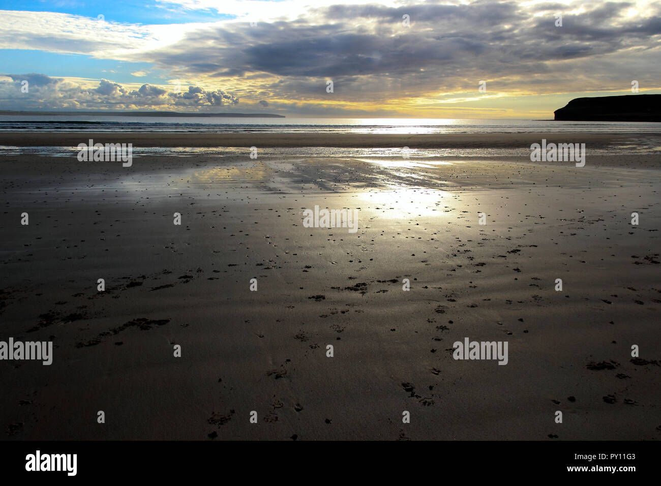 Deserted beach, Dunnet Bay, Scottish Highlands, Scotland, UK Stock ...