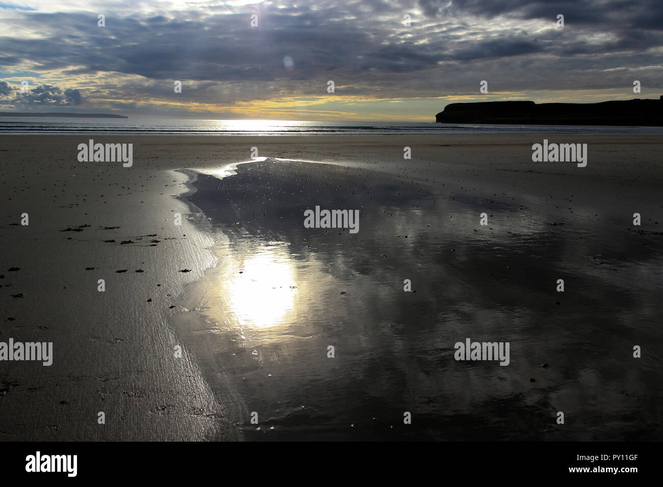 Deserted beach, Dunnet Bay, Scottish Highlands, Scotland, UK Stock ...