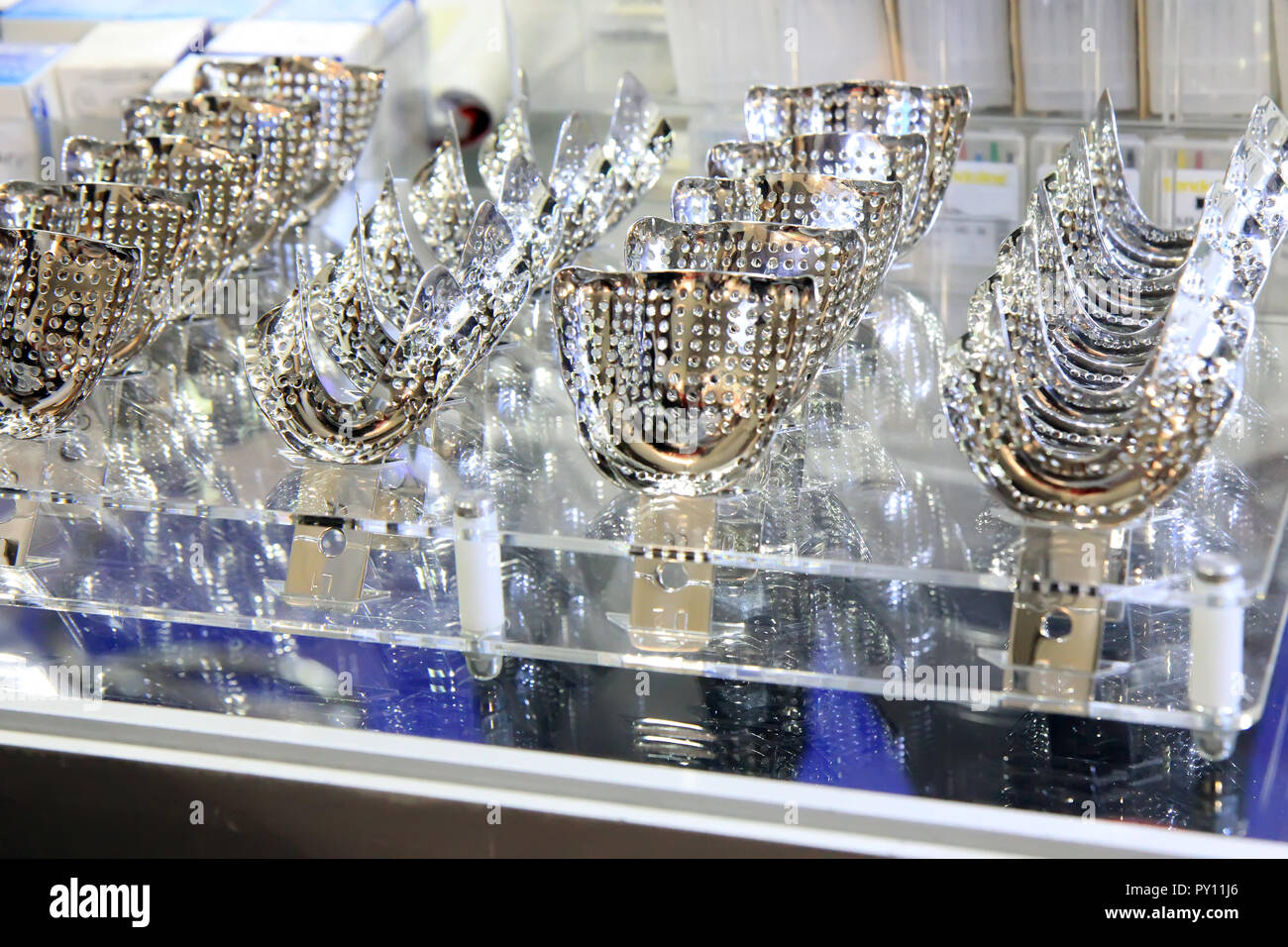 Dentists tools. Stainless steel dental equipment Stock Photo - Alamy