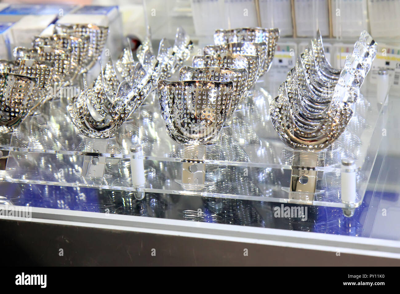 Dentists tools. Stainless steel dental equipment Stock Photo - Alamy