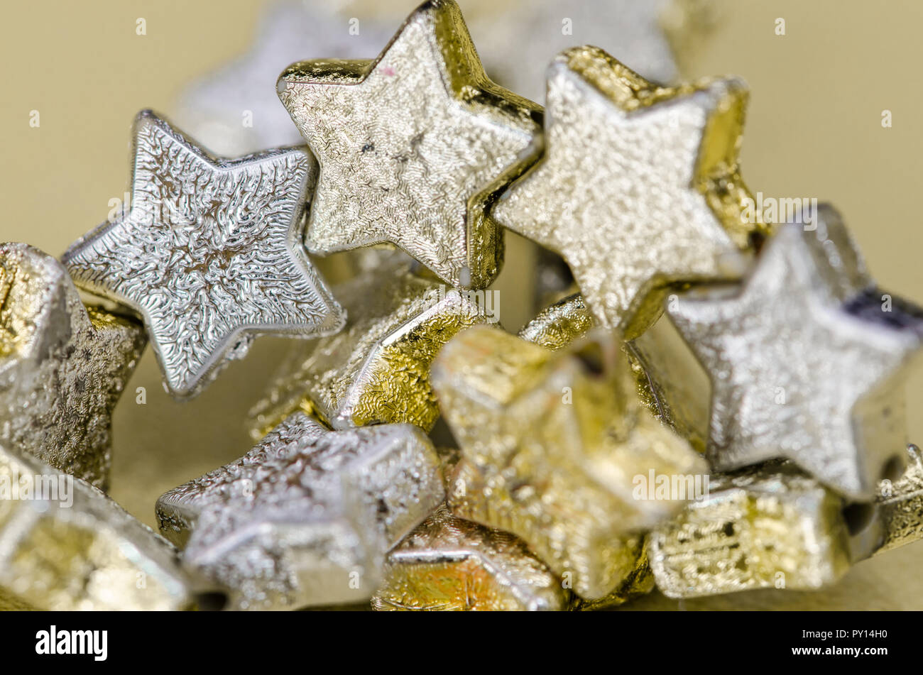 Gold and silver stars hi-res stock photography and images - Alamy