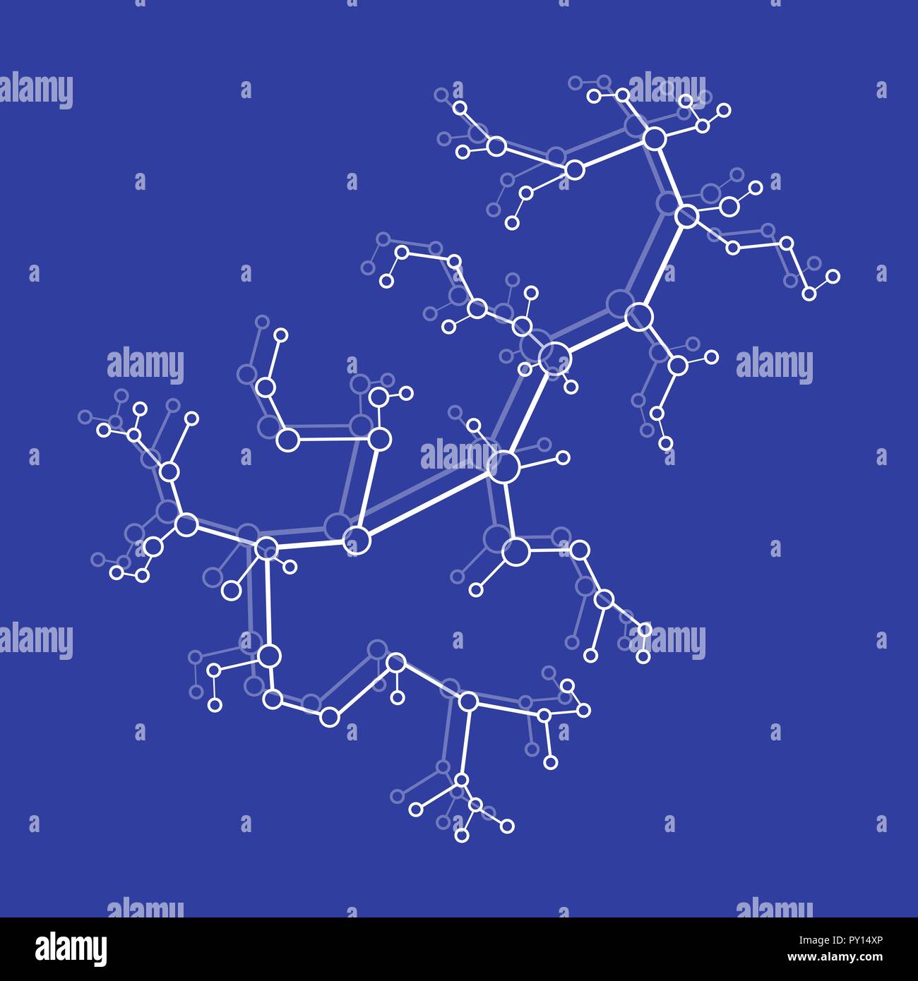 Structure of molecule and communication. Scientific concept. Medical ...