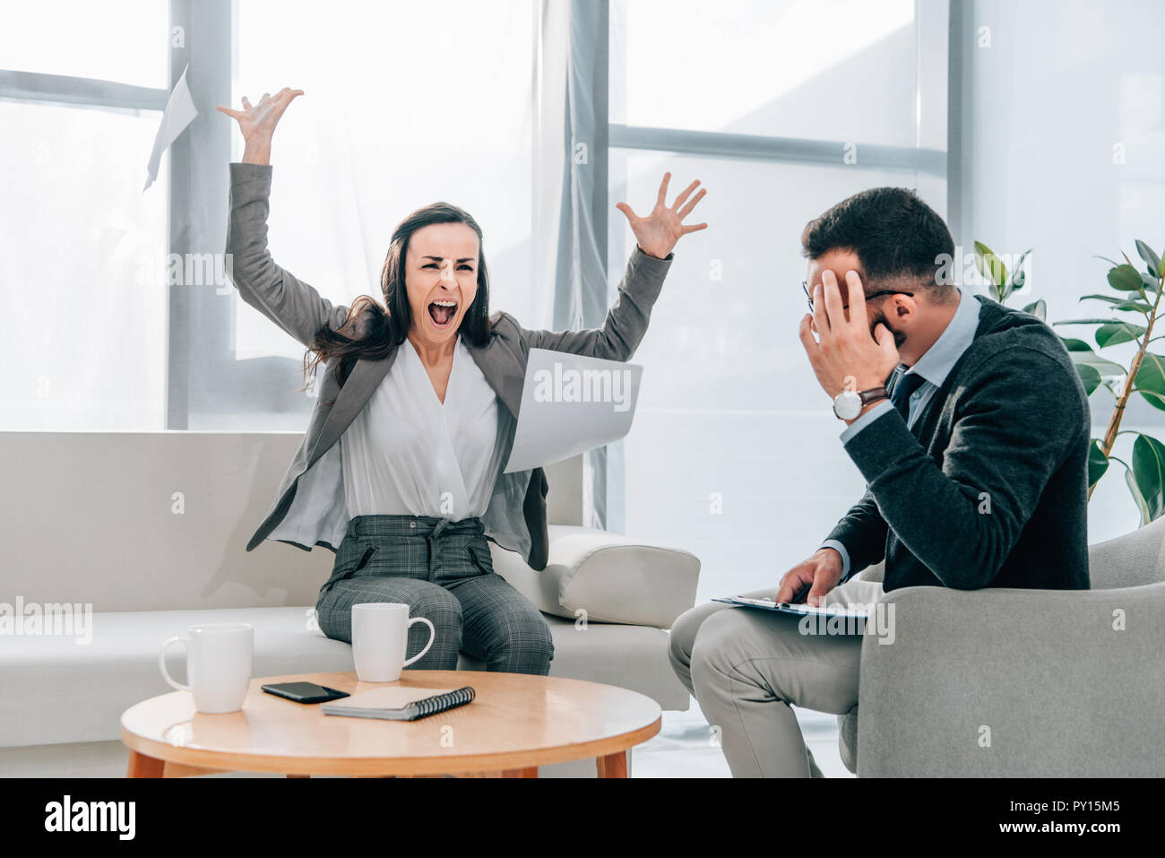Angry patient hi-res stock photography and images - Alamy