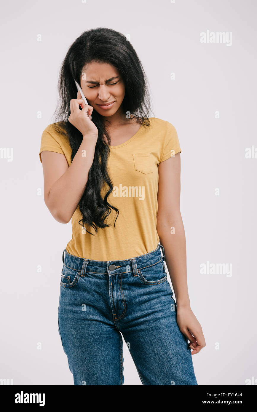 Sad african girl tears hi-res stock photography and images - Alamy