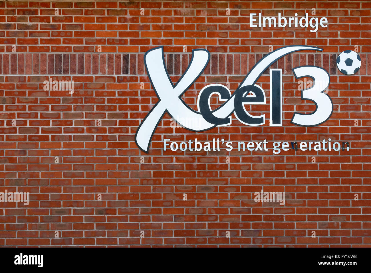 Xcel3 sign, Walton on Thames Stock Photo - Alamy