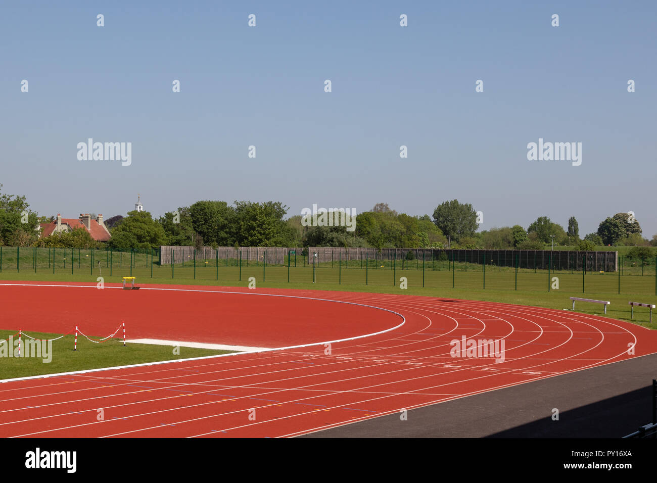 Xcel Sports Hub Athletics Track, Walton on Thames Stock Photo - Alamy
