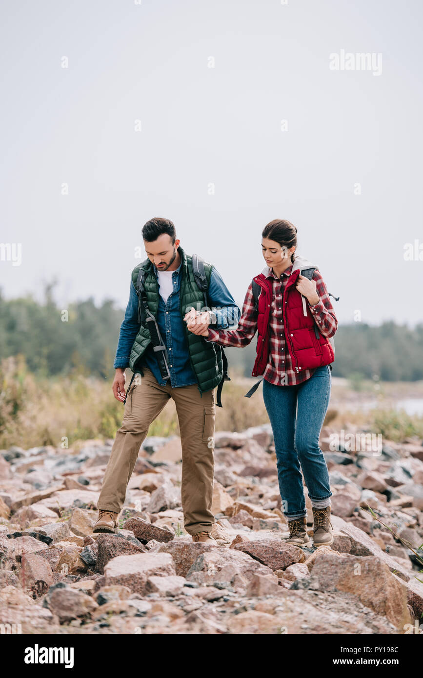Walking on stones hi-res stock photography and images - Alamy