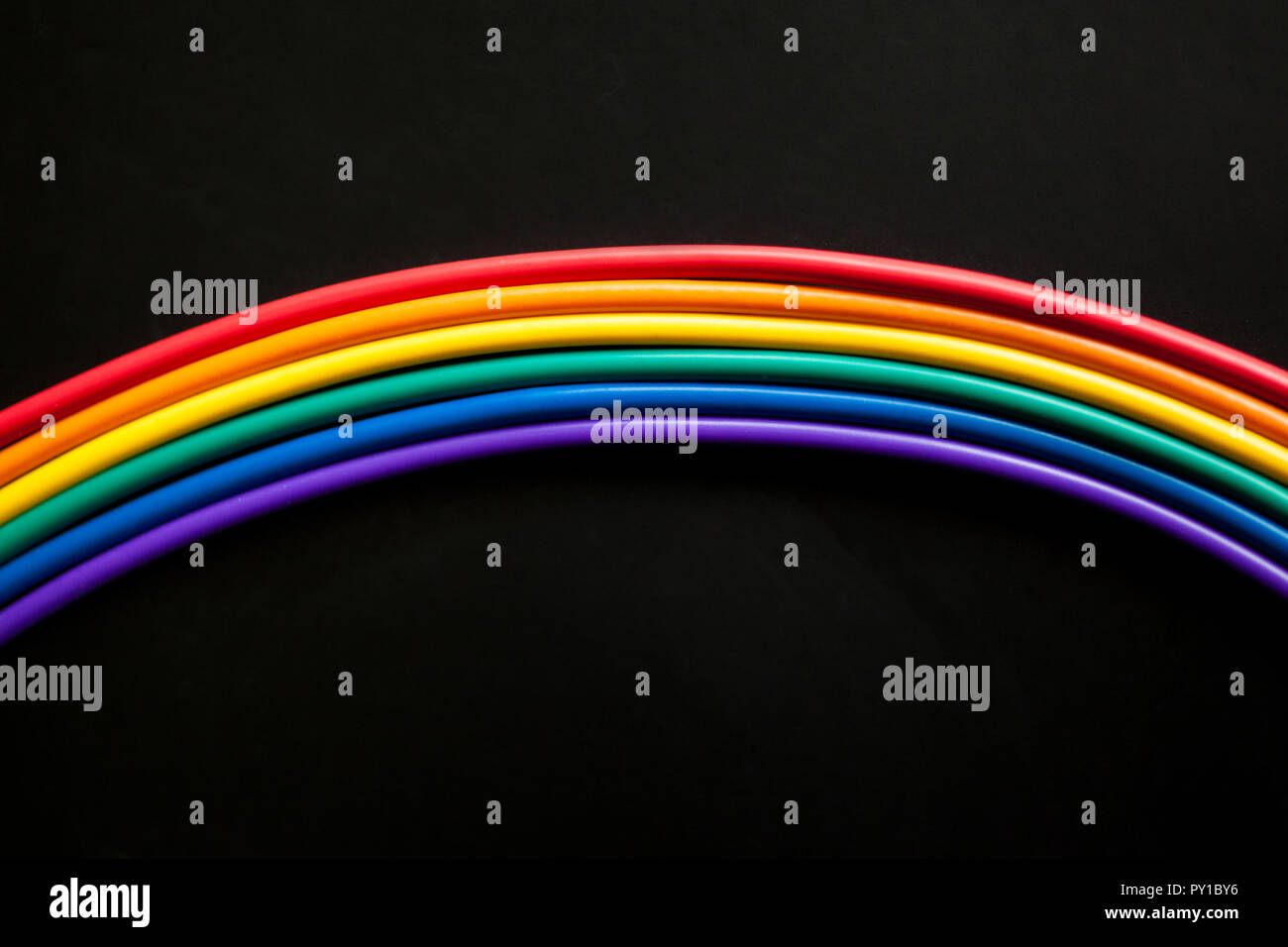 Audio rainbow concept image Stock Photo - Alamy