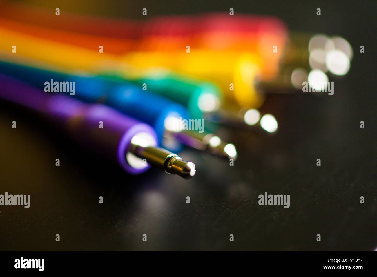 Audio rainbow concept image Stock Photo - Alamy