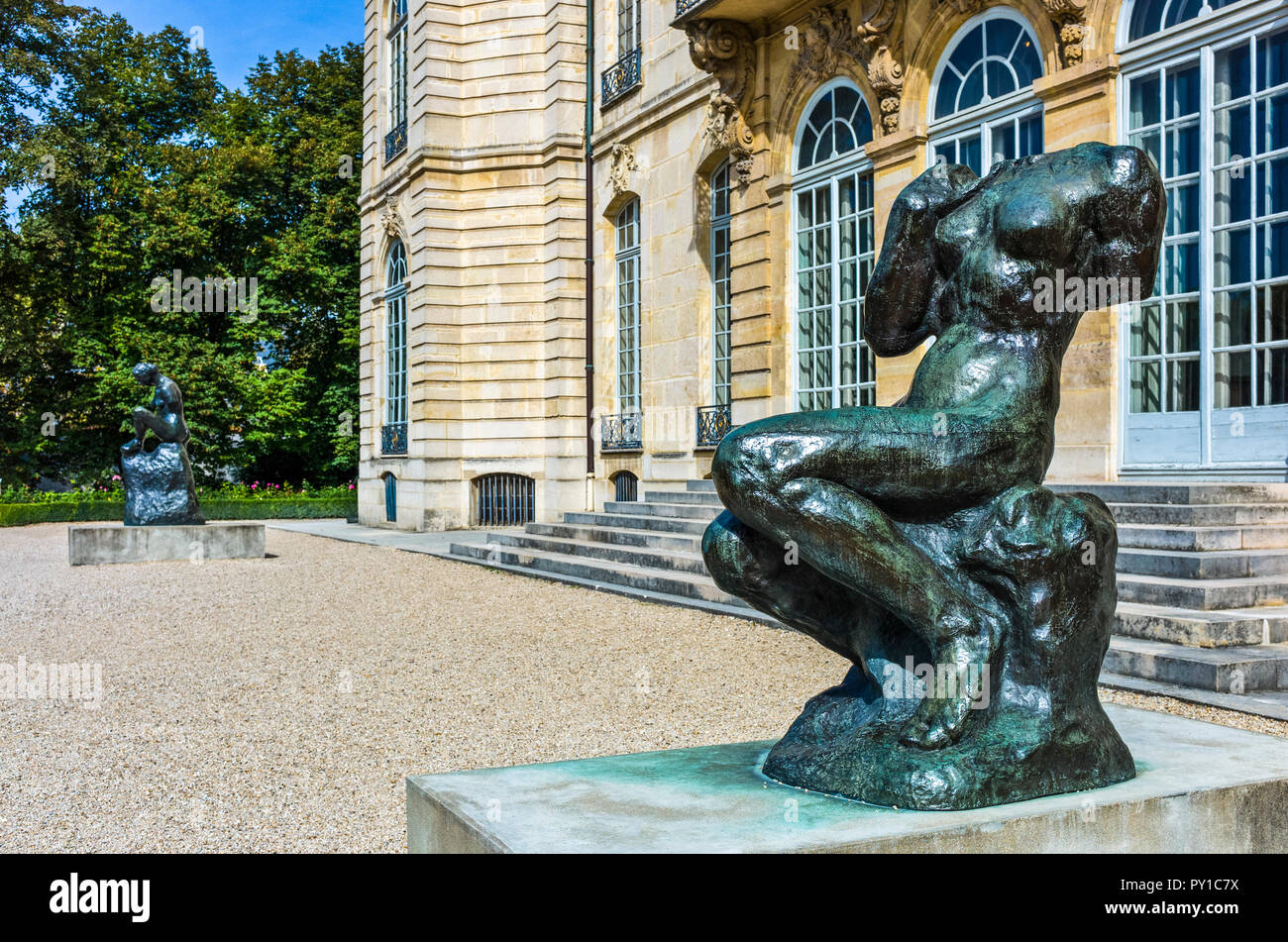 France Paris, sculptures of August Rodin in the Rodin Museum Stock ...
