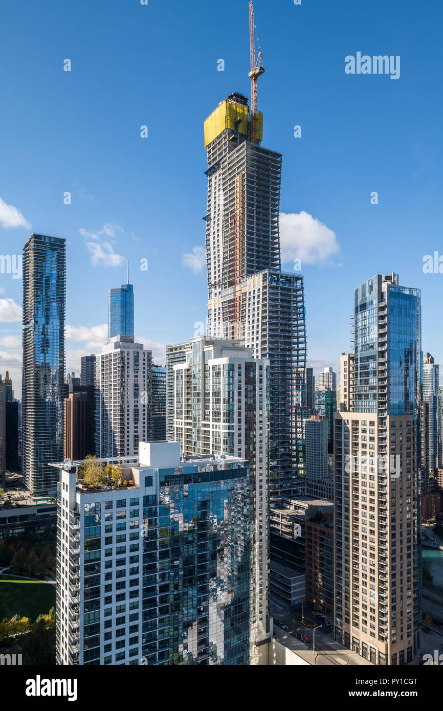 St. Regis Hotel aka Vista Tower during construction Stock Photo - Alamy