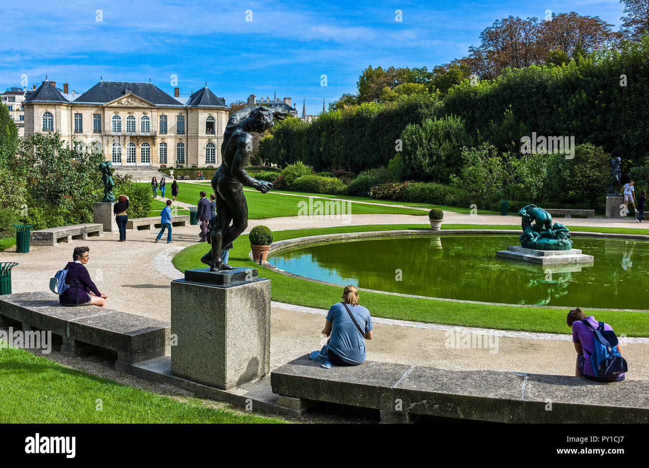 France Paris, sculptures of August Rodin in the Rodin Museum Stock ...