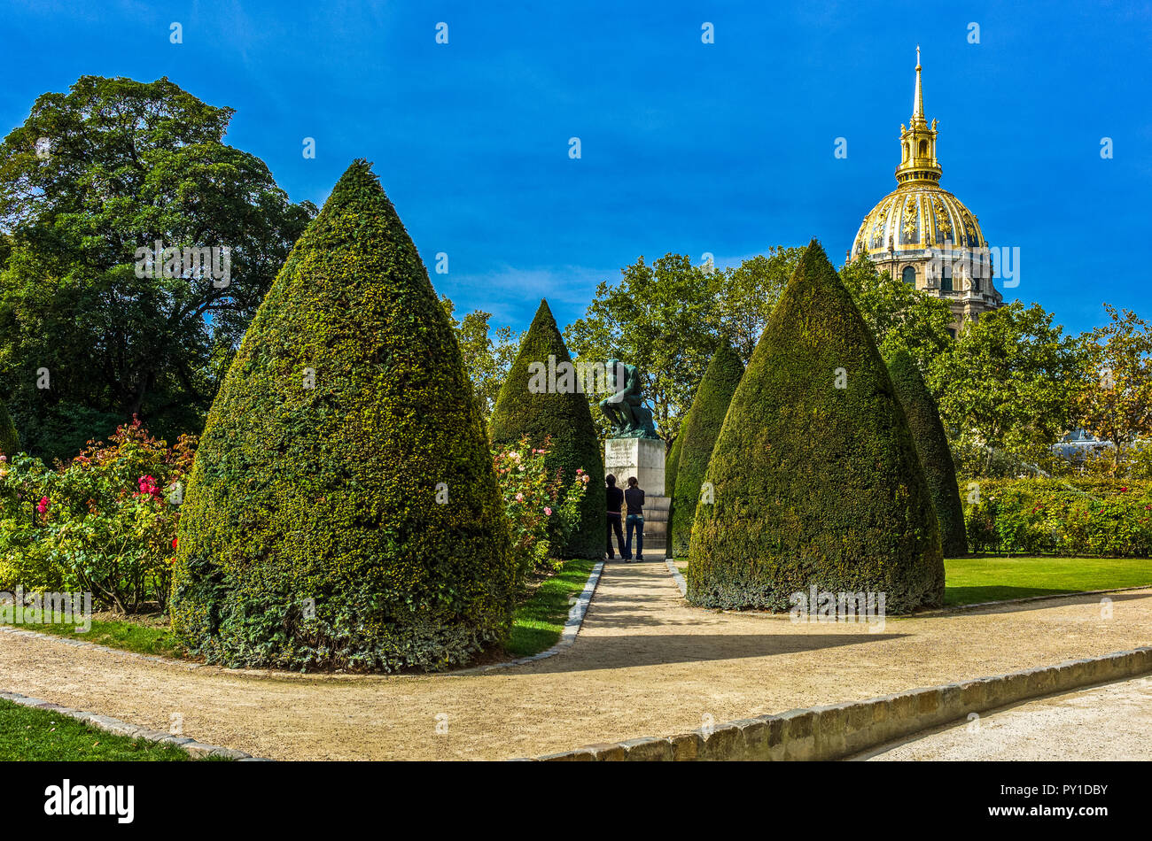 France Paris, sculptures of August Rodin in the Rodin Museum Stock ...