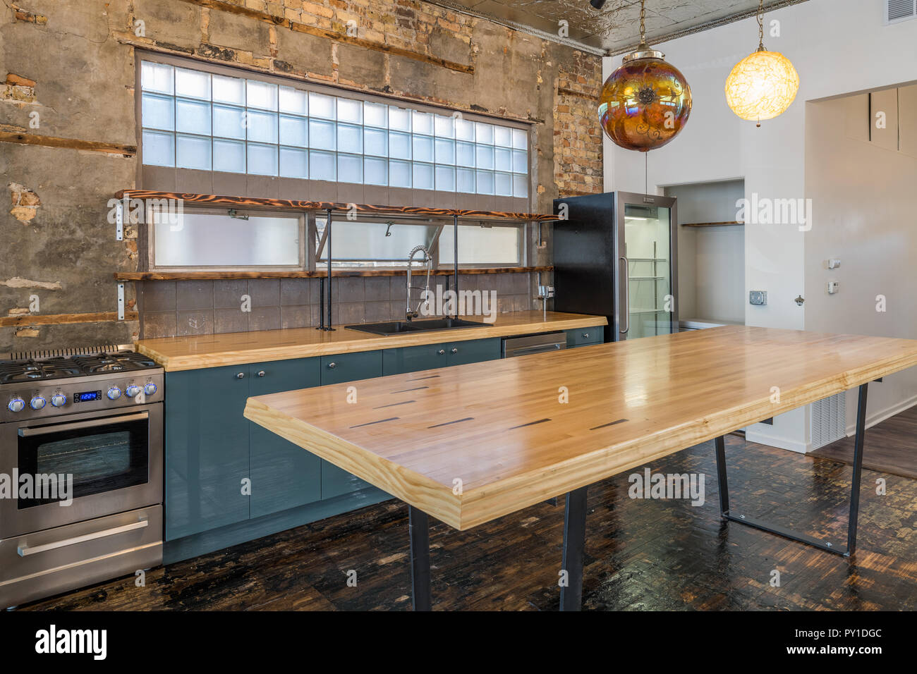 Residential Interior - Kitchen Stock Photo - Alamy