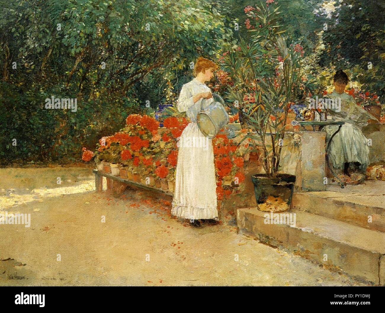 Butler in garden hi-res stock photography and images - Alamy