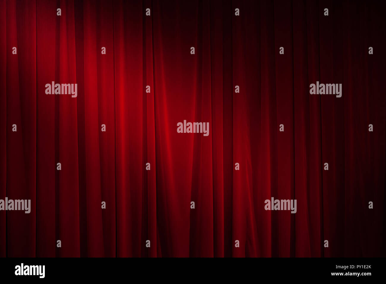 Red curtain with spotlight Stock Photo - Alamy