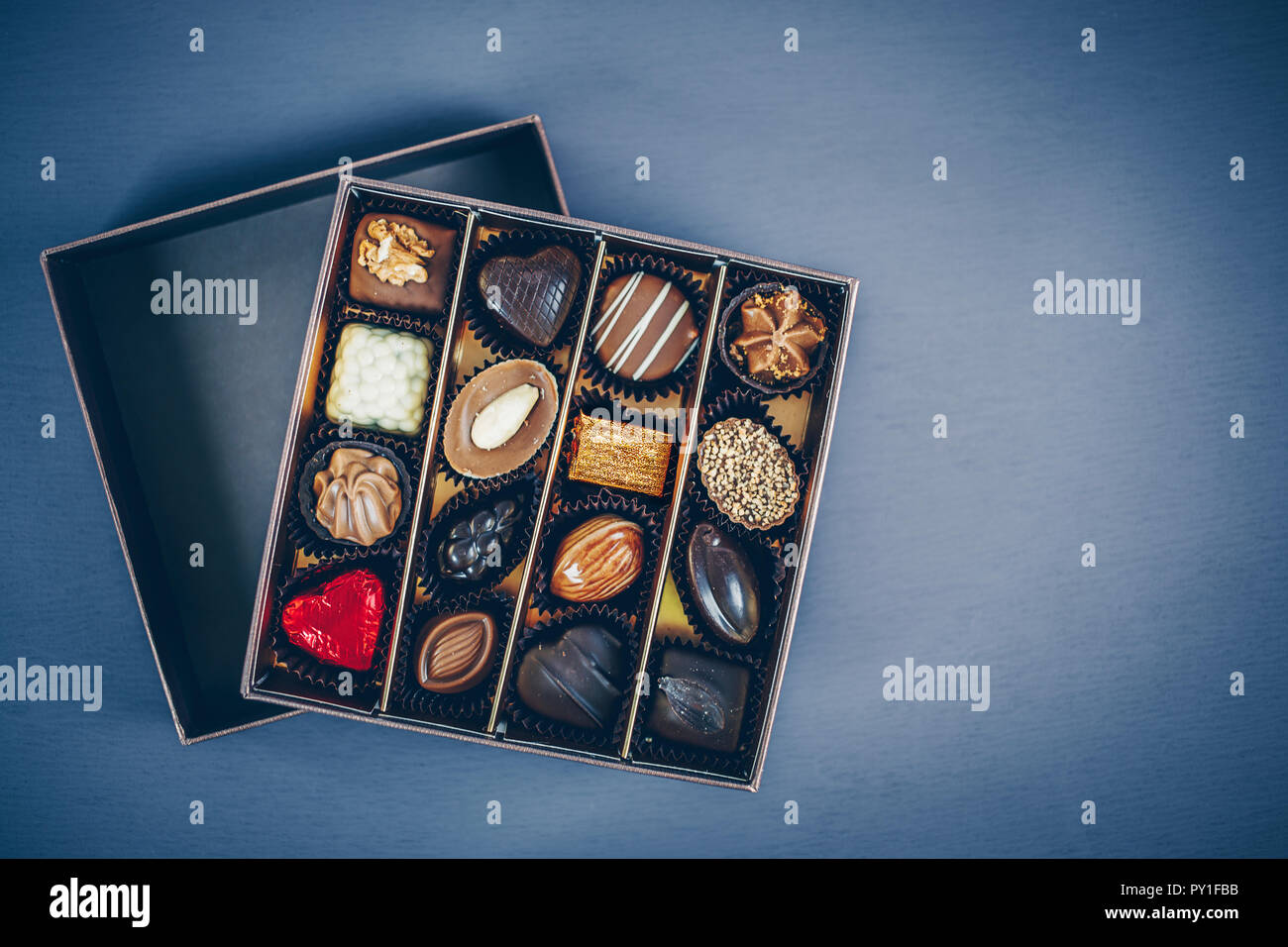 Square Box Of Chocolates