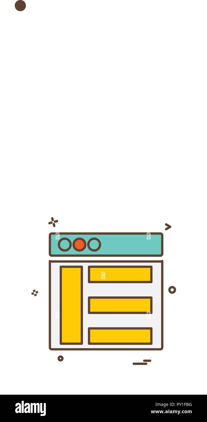 Web layouts icon design vector Stock Vector Image & Art - Alamy