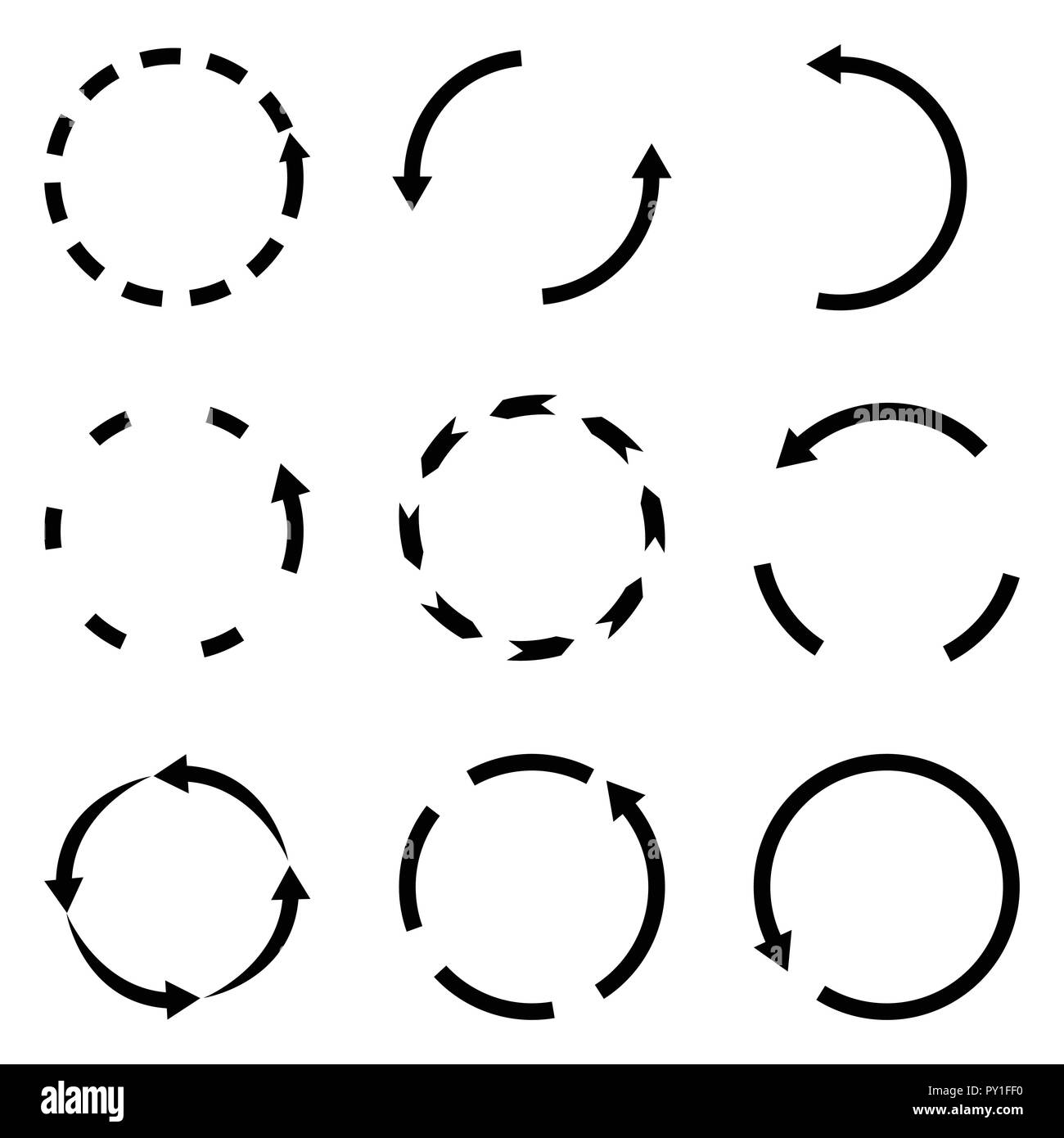 Circle arrow icon. Vector illustration, flat design Stock Vector Image ...