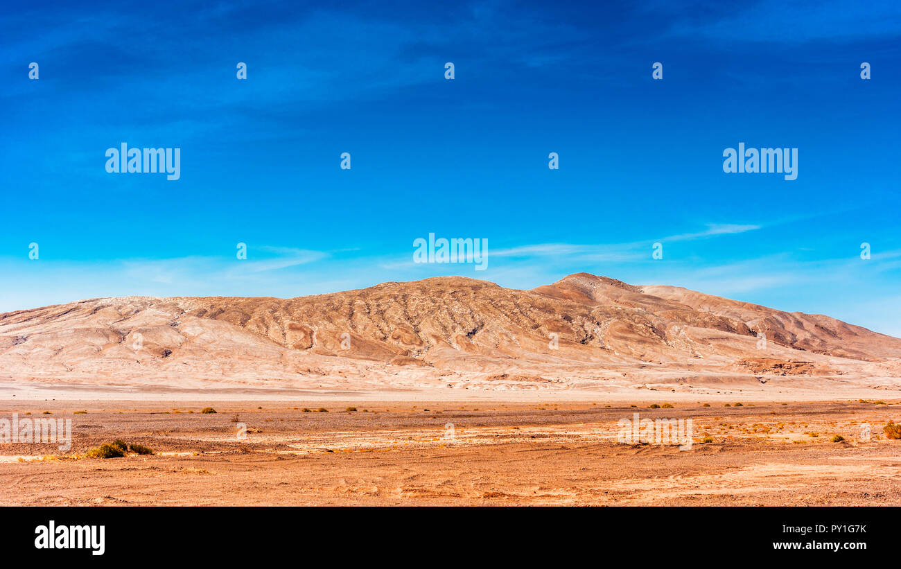 Landscape in Atacama desert, Chile. Copy space for text Stock Photo - Alamy