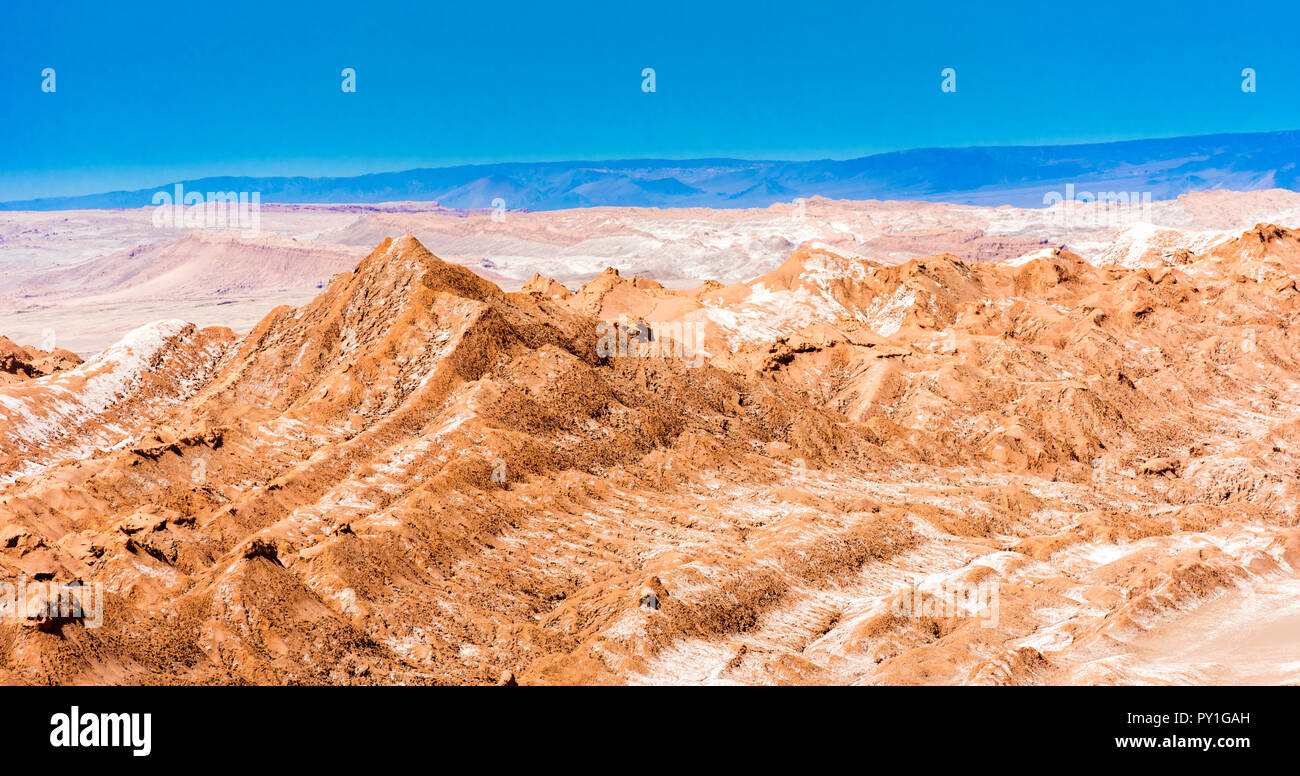 Landscape in Atacama desert, Chile. Copy space for text Stock Photo - Alamy