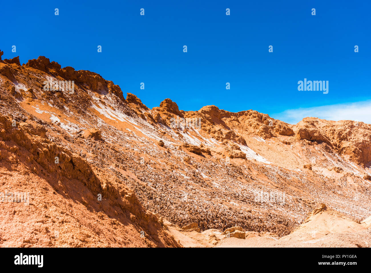 Landscape in Atacama desert, Chile. Copy space for text Stock Photo - Alamy