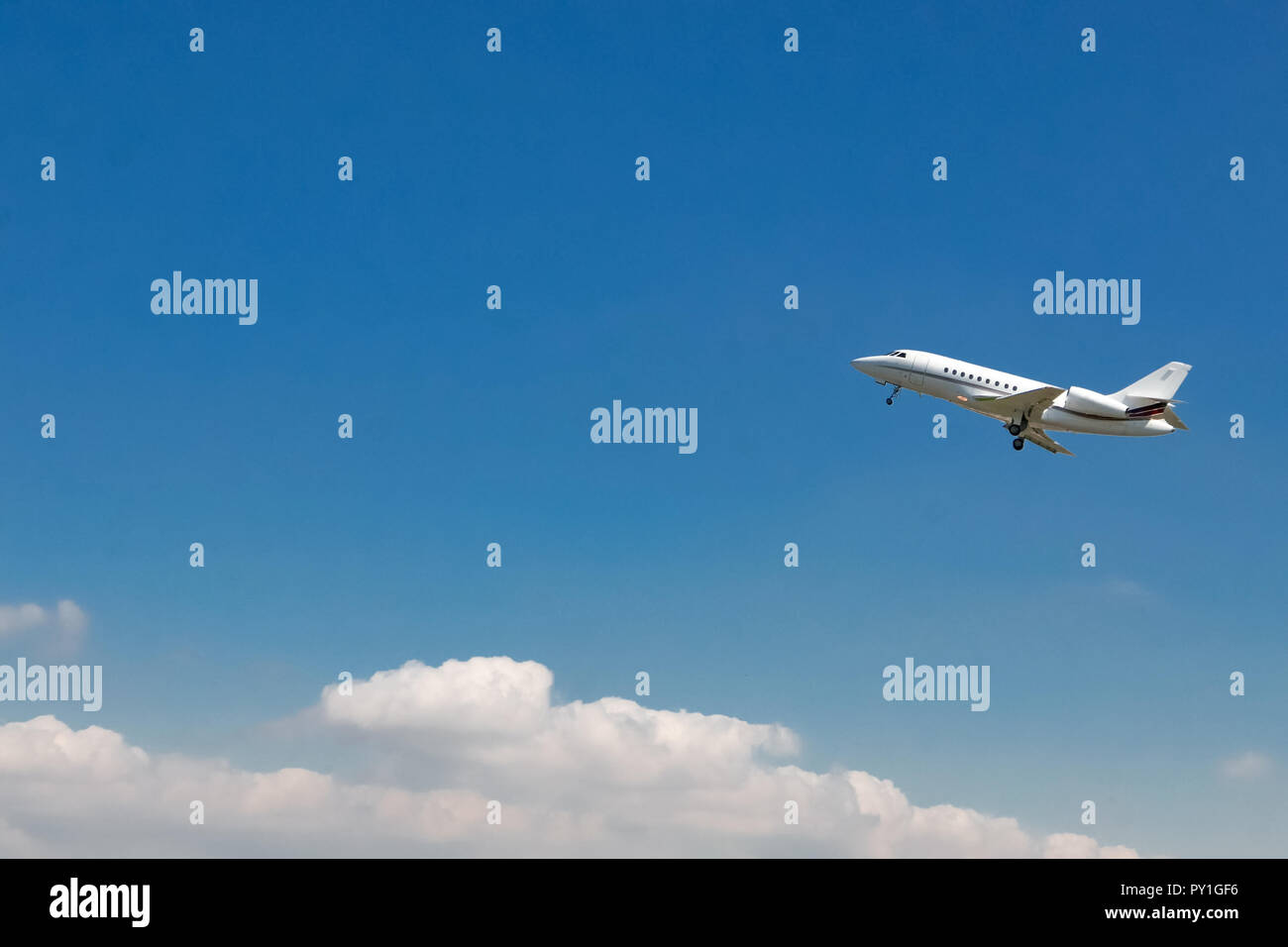 Aviation background, flight of airplane and ground control radar at the ...