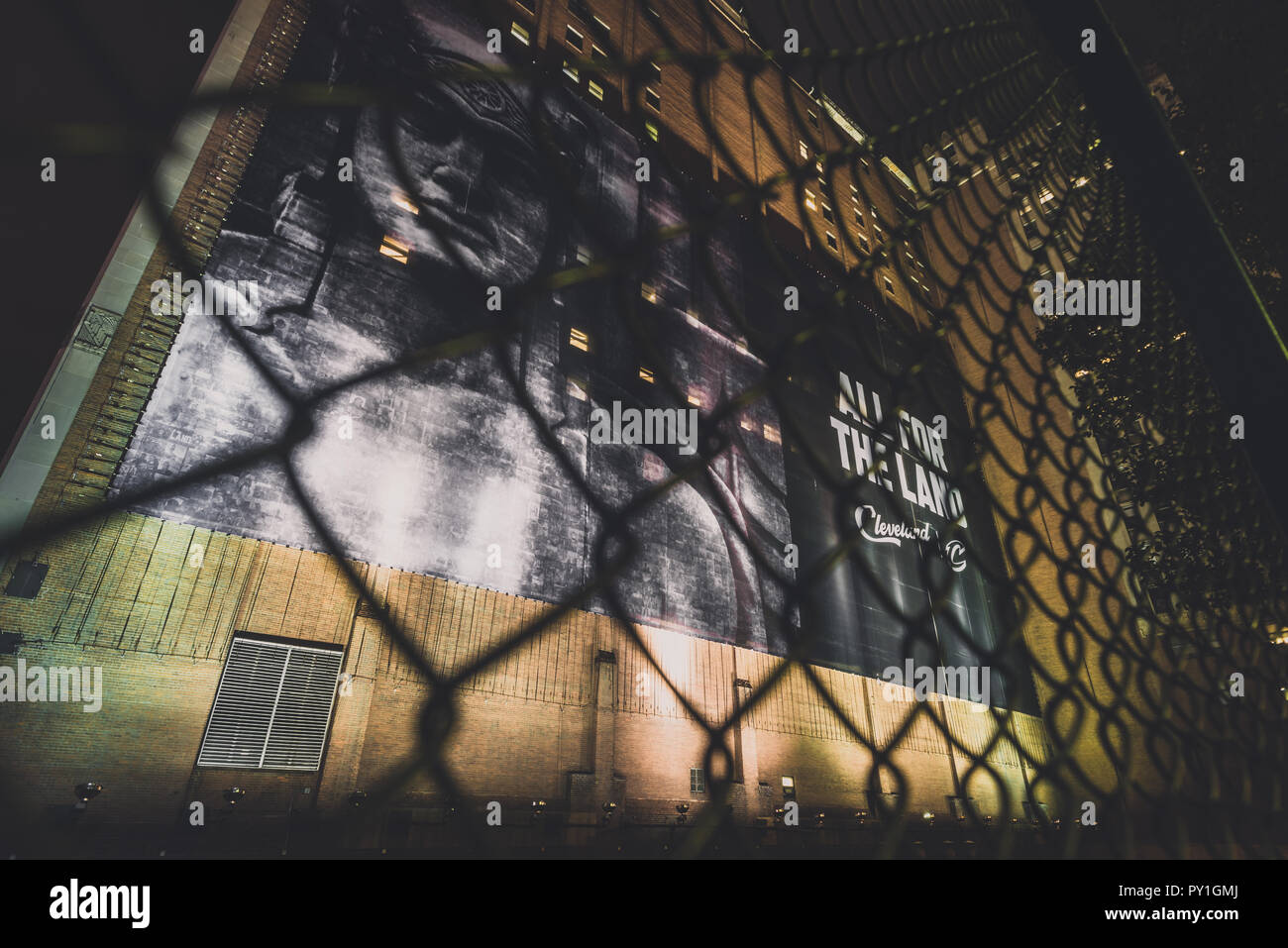 Guardian Banner All for the Land Lebron Stock Photo - Alamy