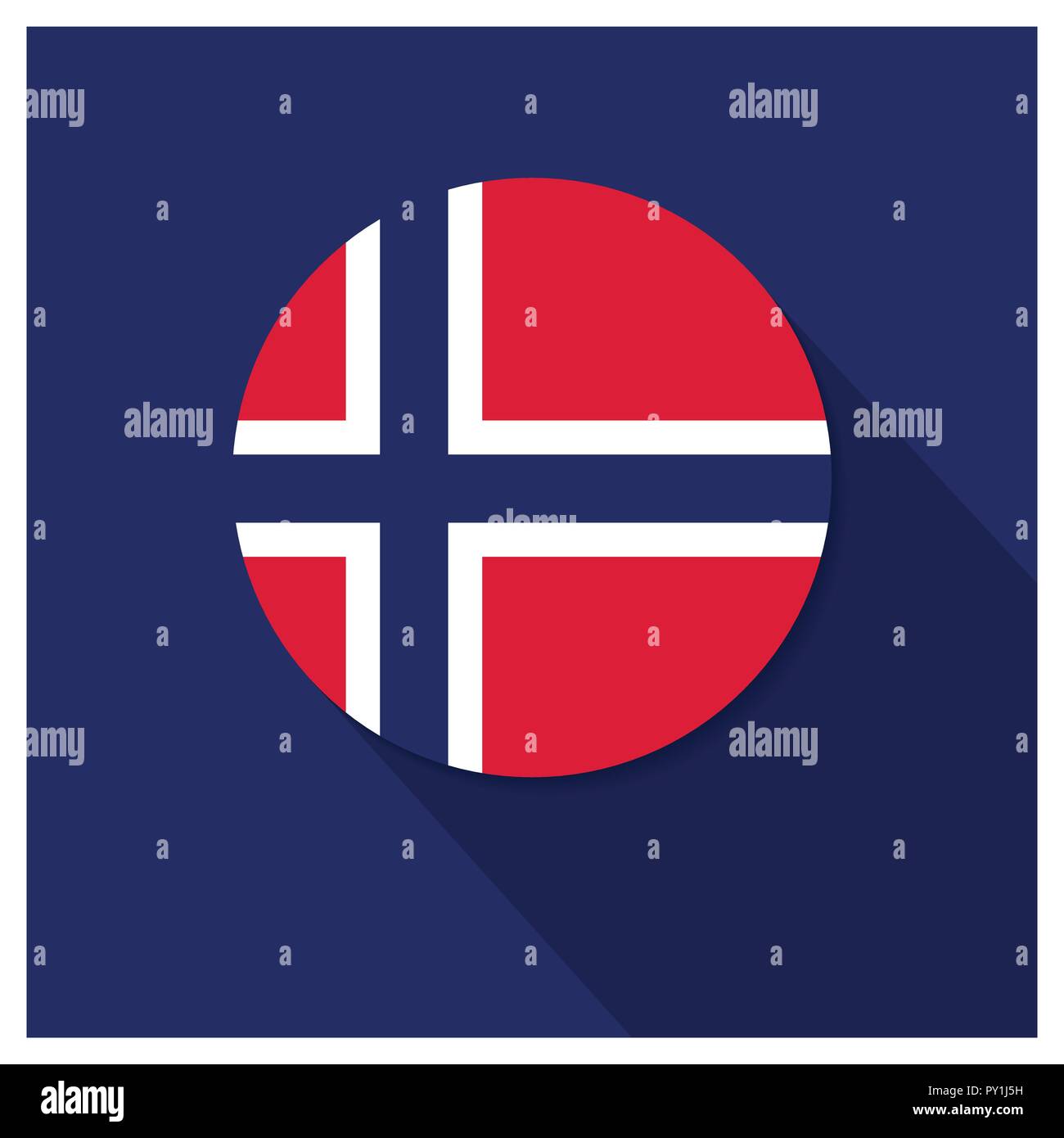 Norway flag design vector Stock Vector Image & Art - Alamy