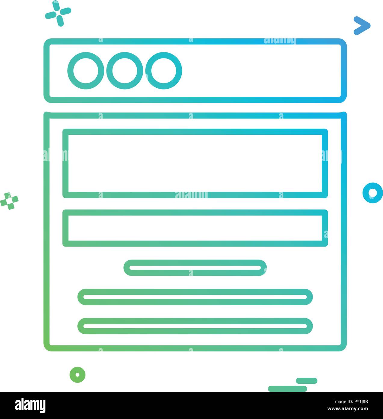 Web layouts icon design vector Stock Vector Image & Art - Alamy