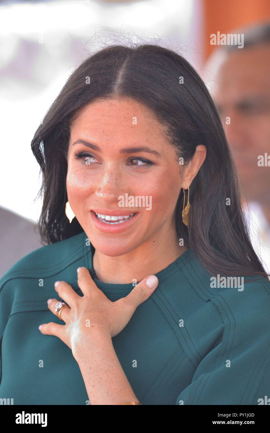 The Duke and Duchess of Sussex attend the unveiling of a statue ...