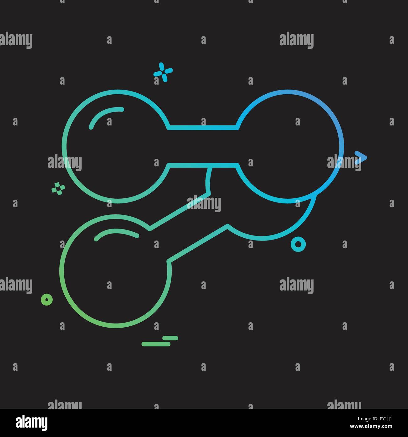 Dumbell icon design vector Stock Vector Image & Art - Alamy