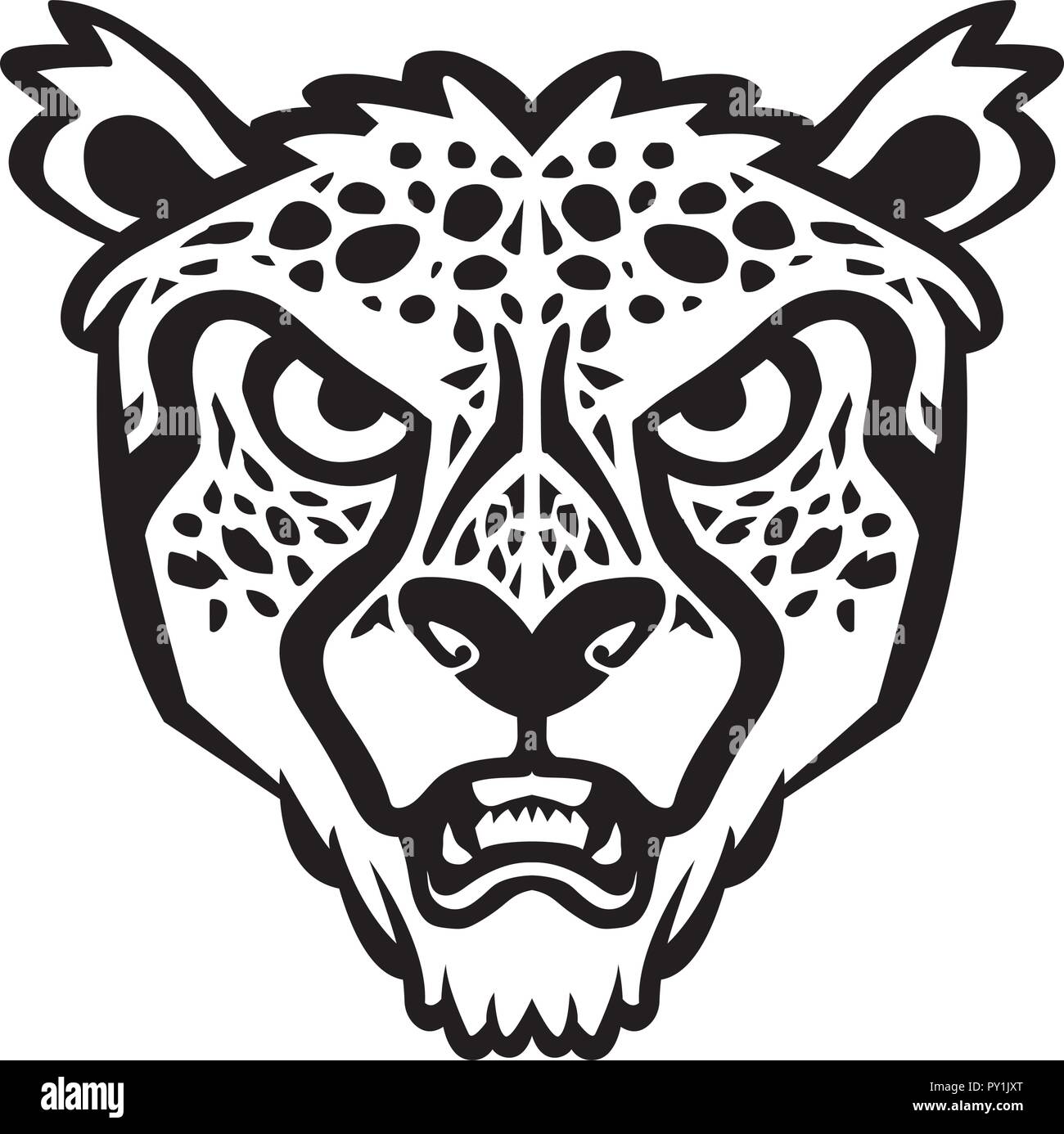 Cute cheetah big cat vector cartoon Stock Vector Image & Art - Alamy