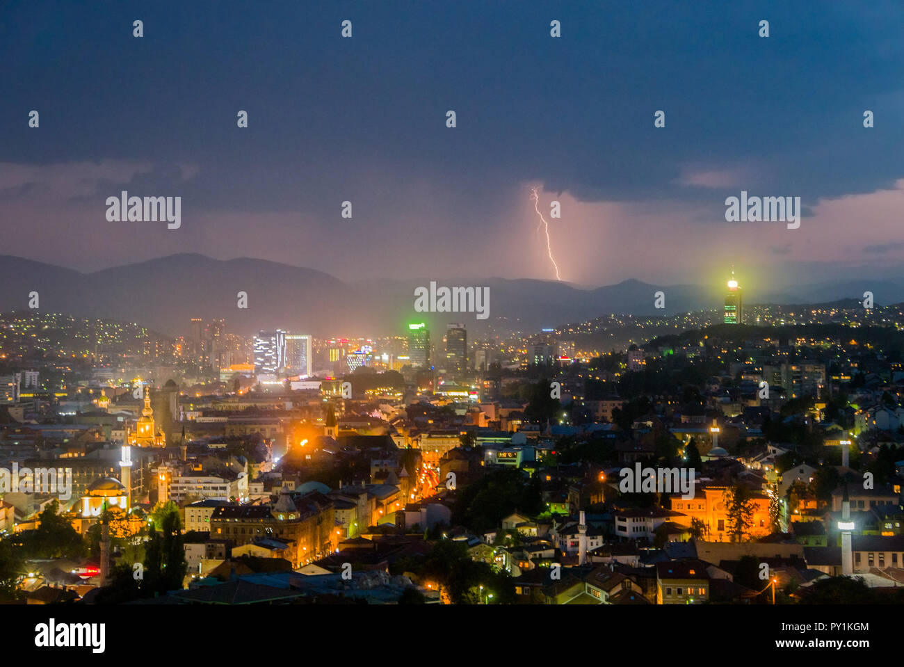 Night in sarajevo hi-res stock photography and images - Alamy