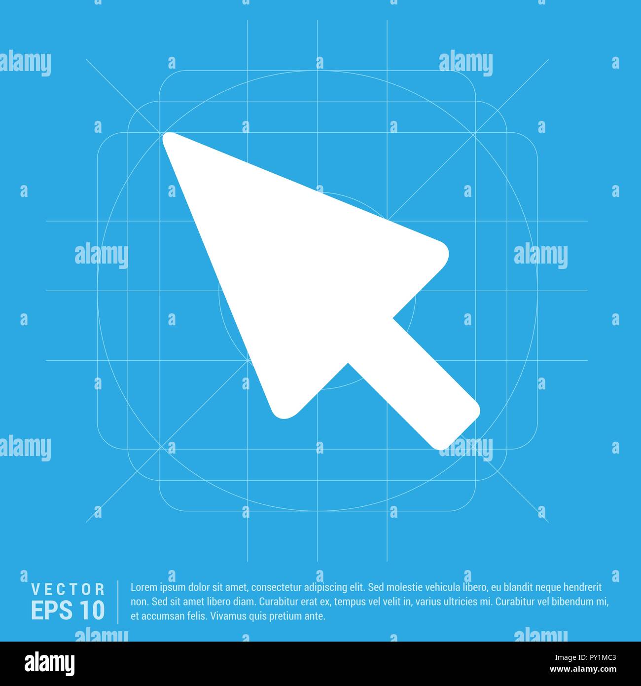 Pixelated hand cursor icon image Stock Vector Images - Alamy