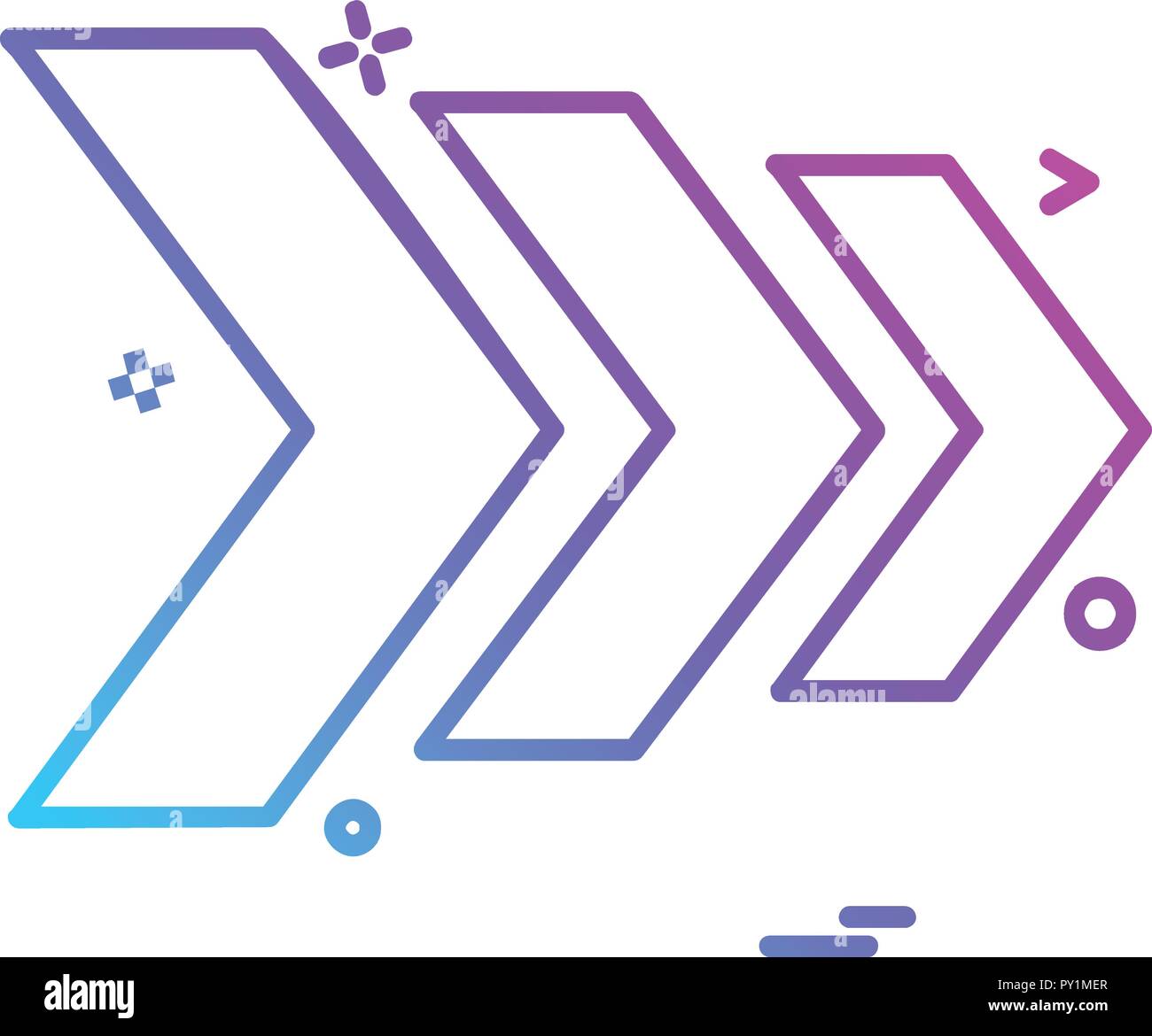 Arrows icon design vector Stock Vector Image & Art - Alamy