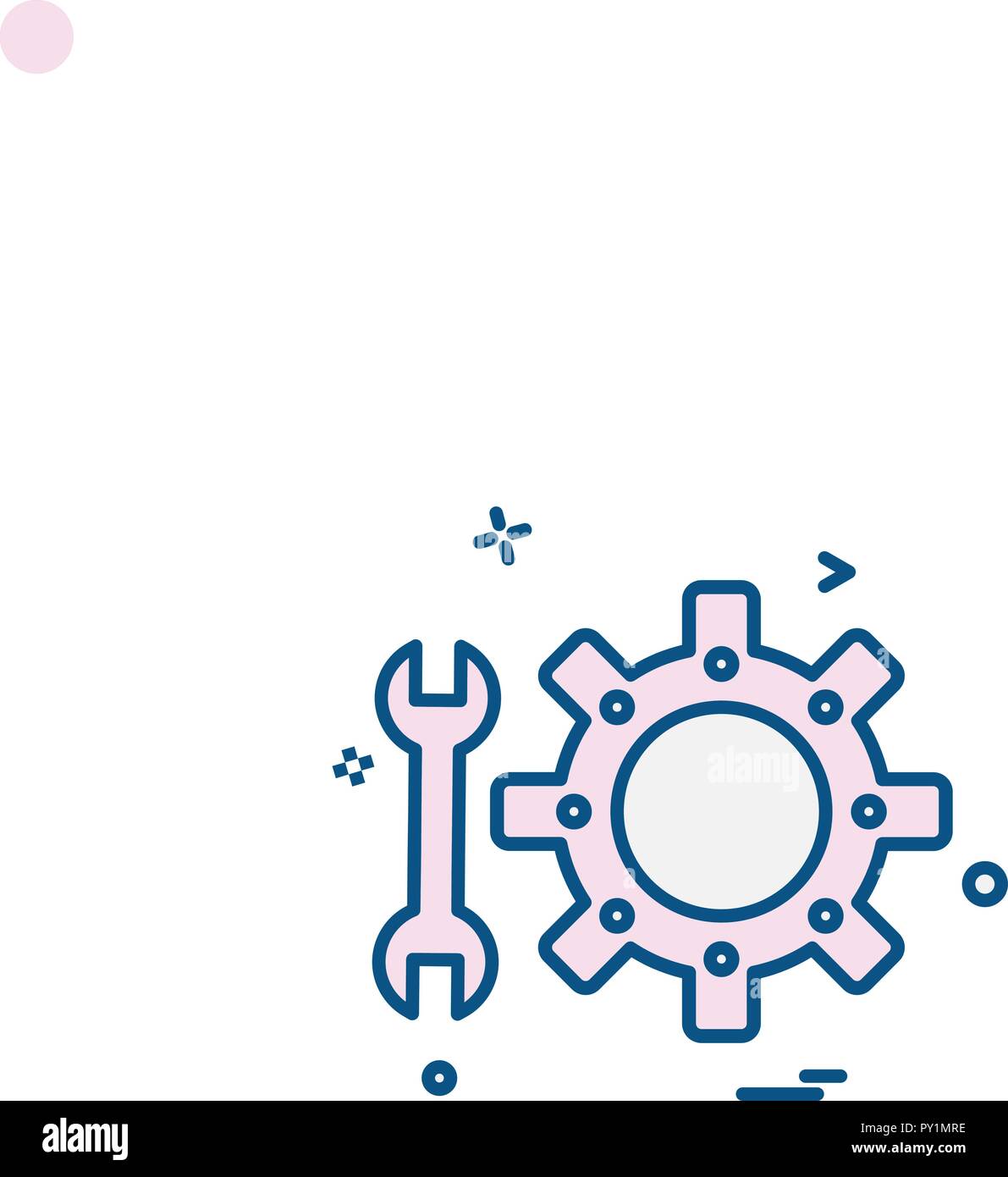 Setting Icon Design vector Stock Vector Image & Art - Alamy