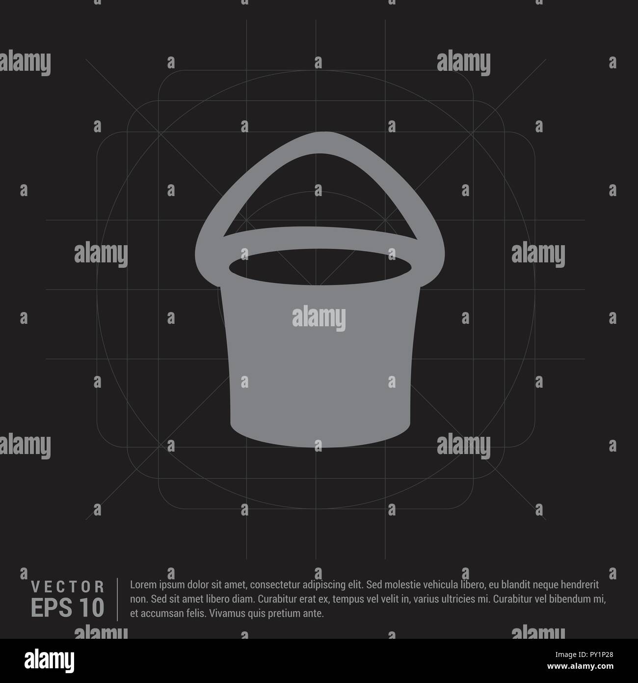 Paint pouring bucket Stock Vector Images - Alamy