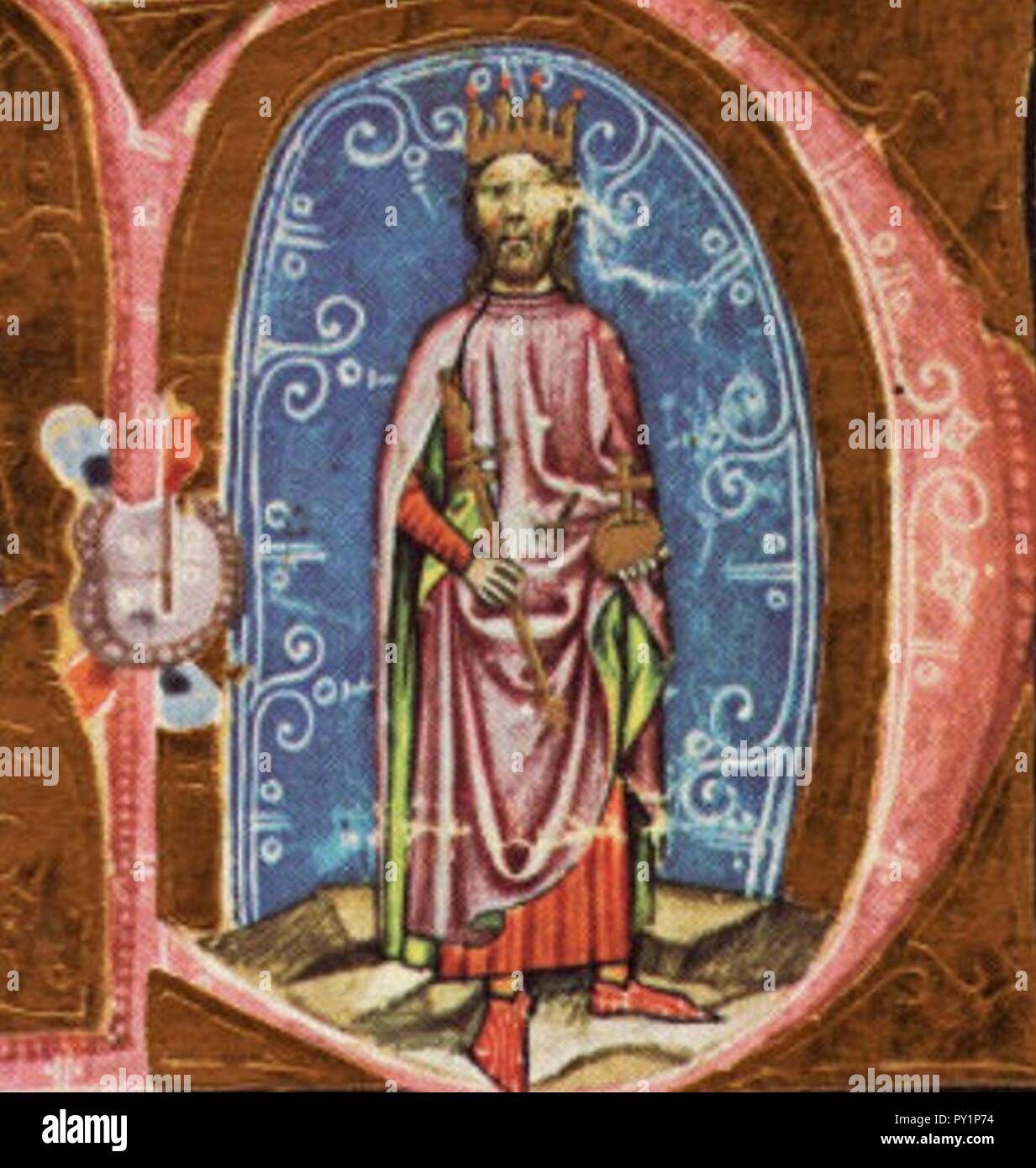 Béla IV (Chronicon Pictum 126 Stock Photo - Alamy