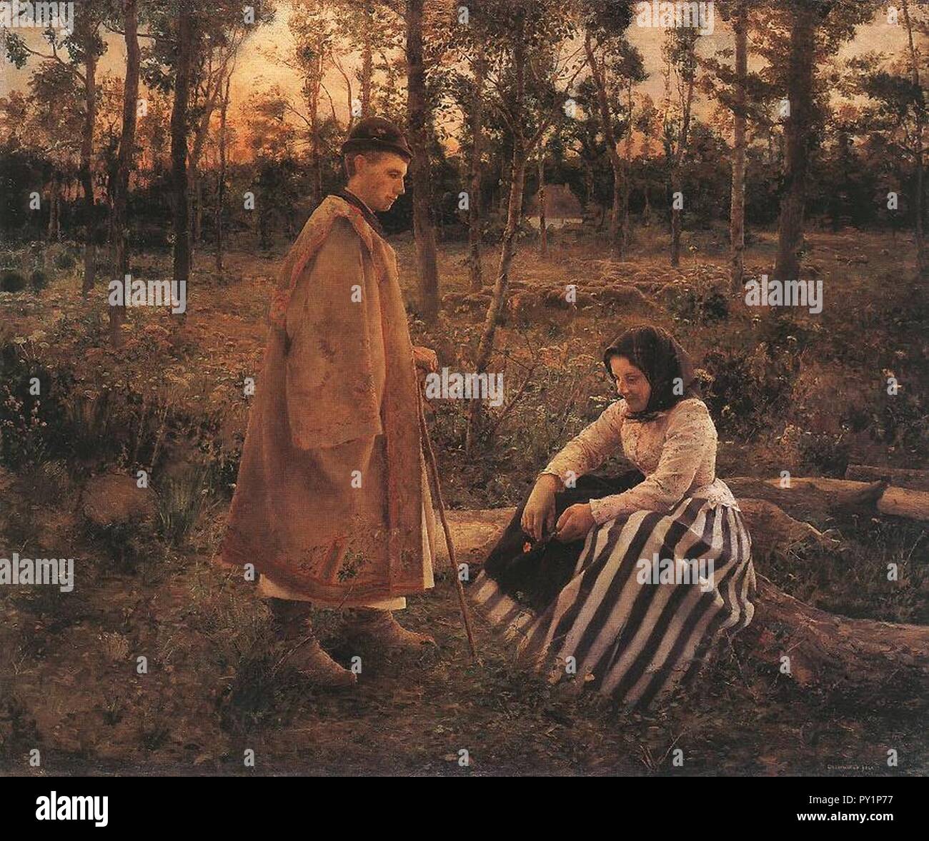 Shepherd and peasant woman hi-res stock photography and images - Alamy