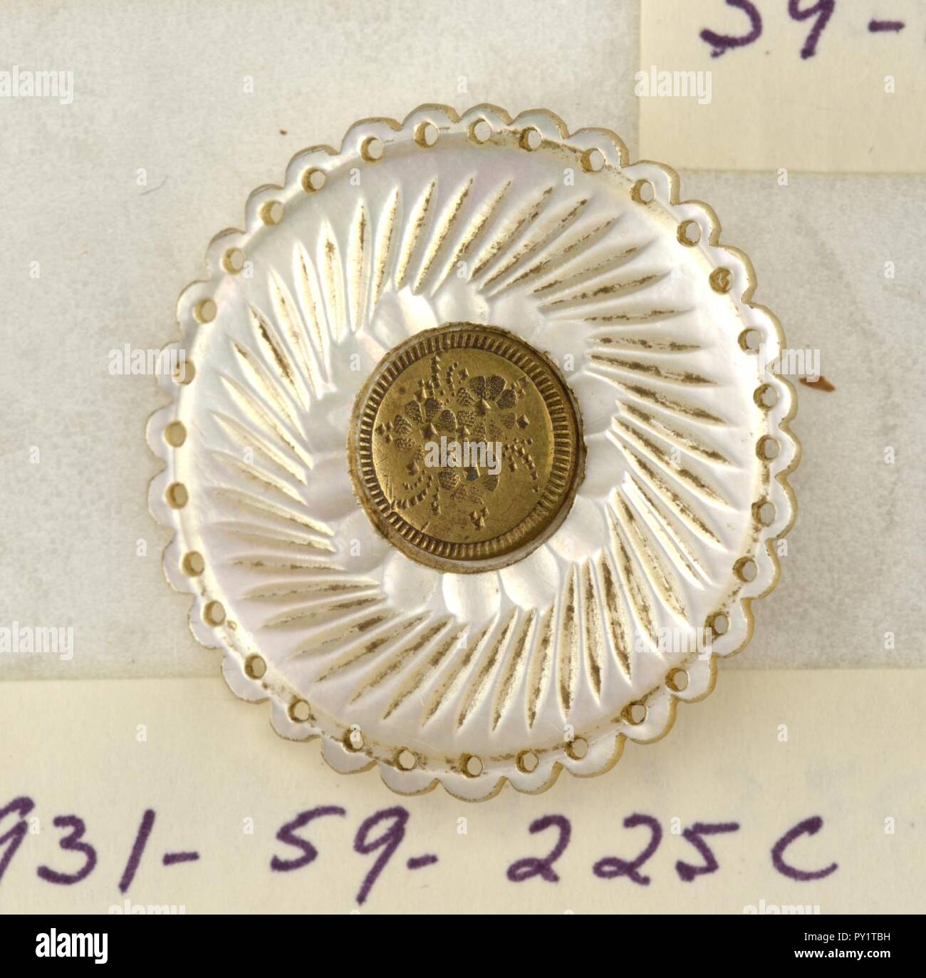 Button, 19th century Stock Photo - Alamy