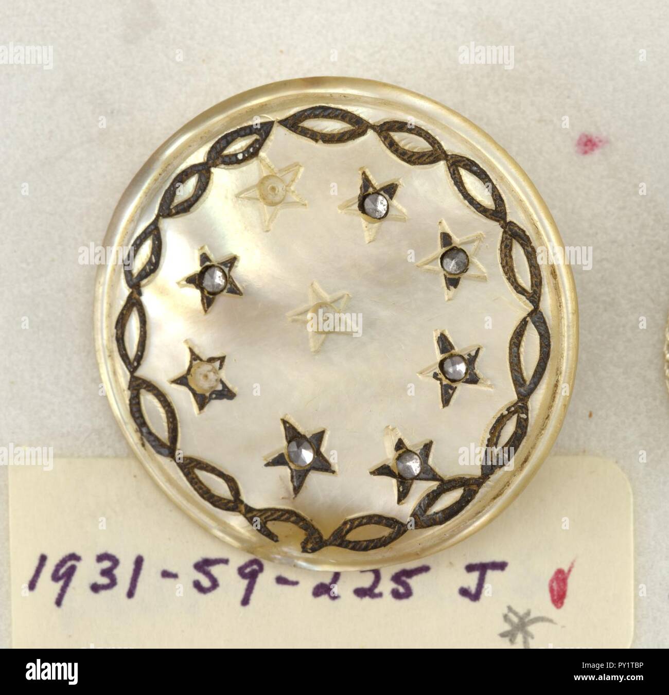 Button, 19th century Stock Photo - Alamy