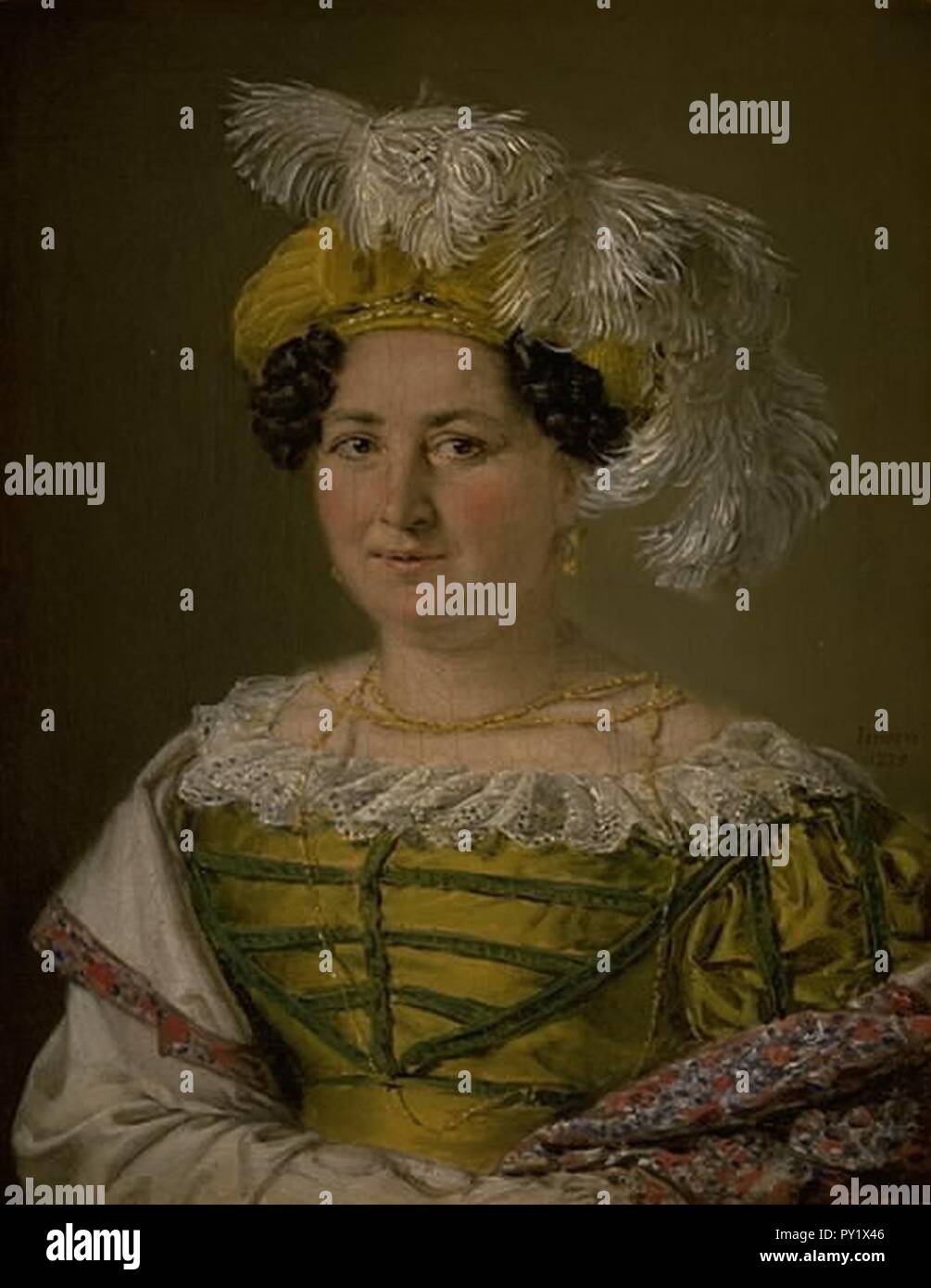 C.A. Jensen - Portrait of Mrs. Pauline Hagen Stock Photo - Alamy
