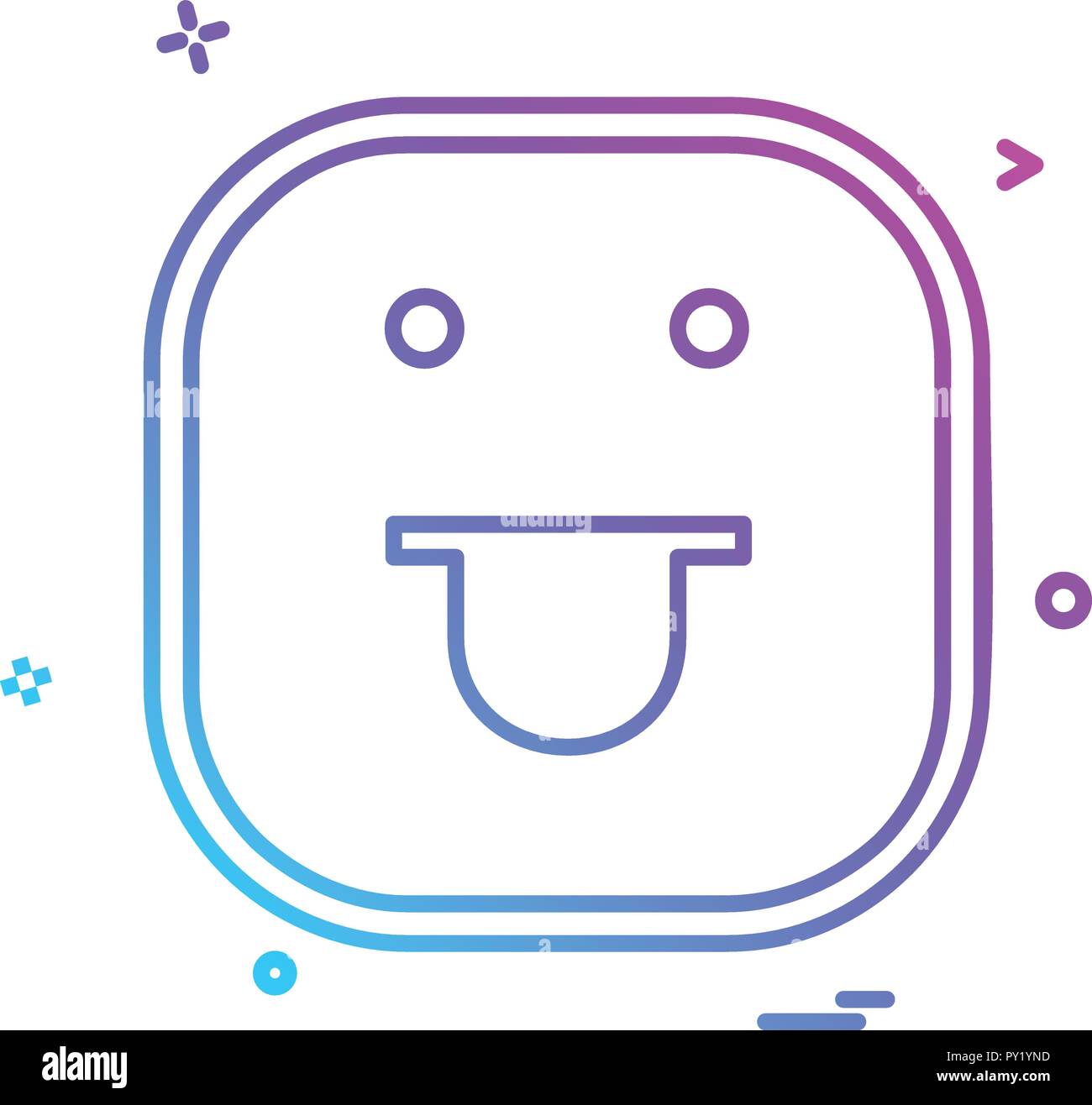 Smiley icon design vector Stock Vector Image & Art - Alamy