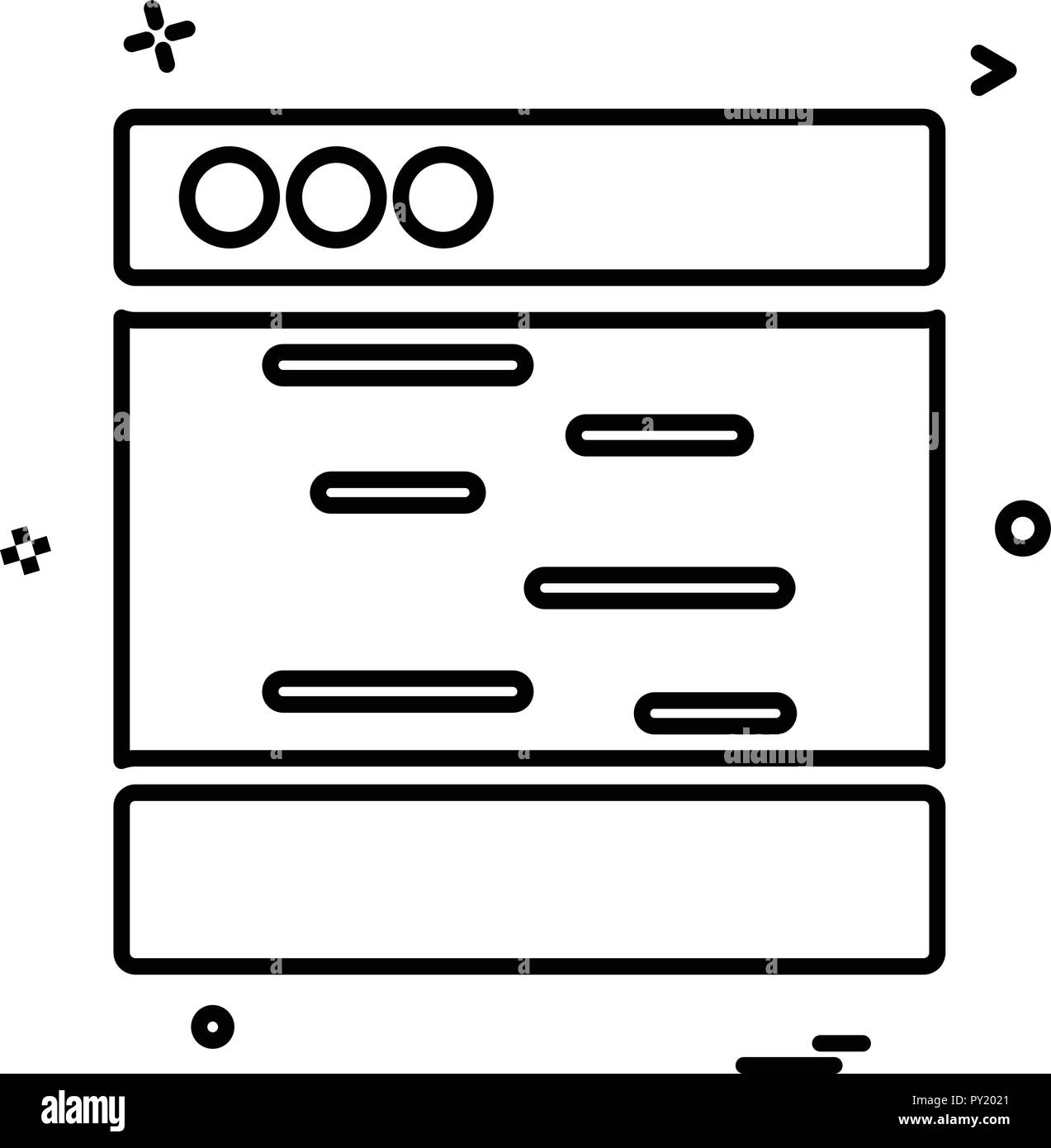 Web layouts icon design vector Stock Vector Image & Art - Alamy