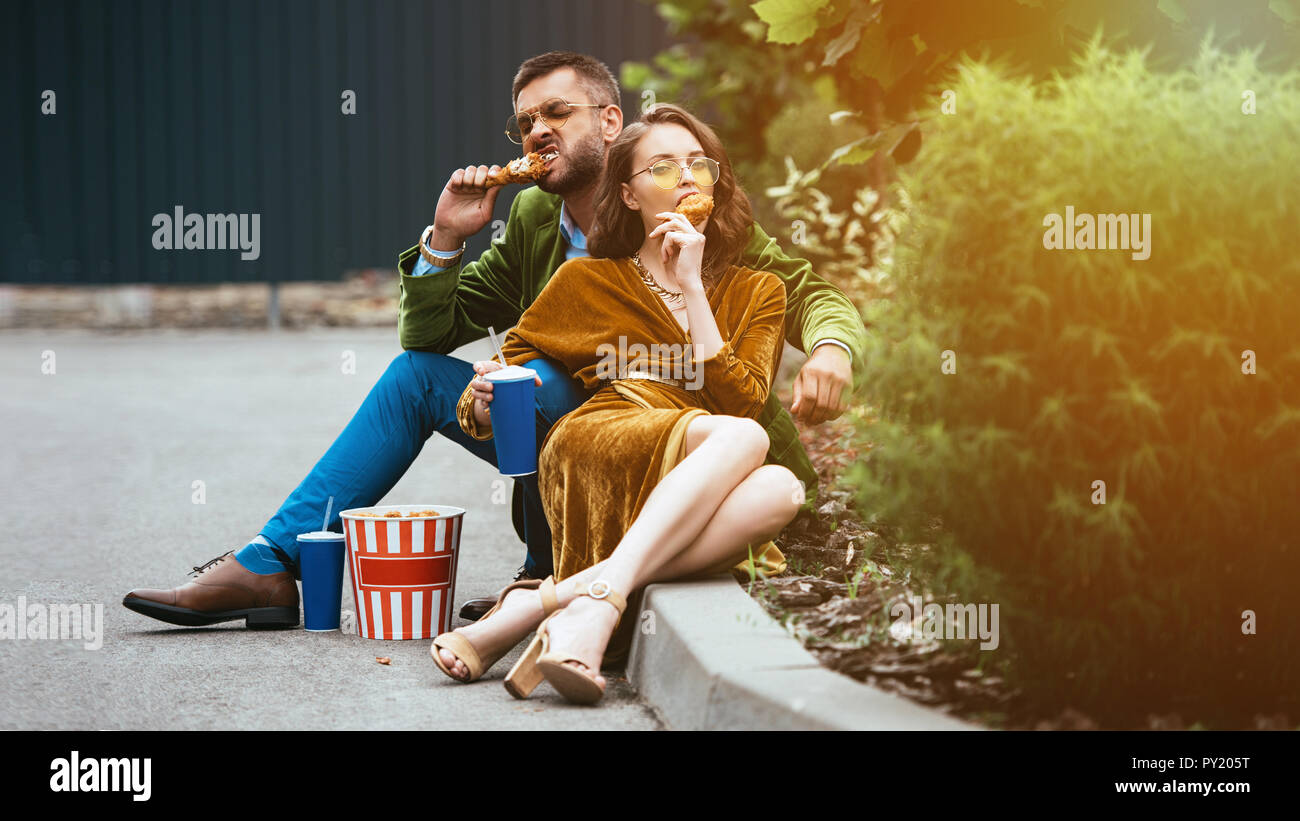 Eating fried chicken hi-res stock photography and images - Alamy