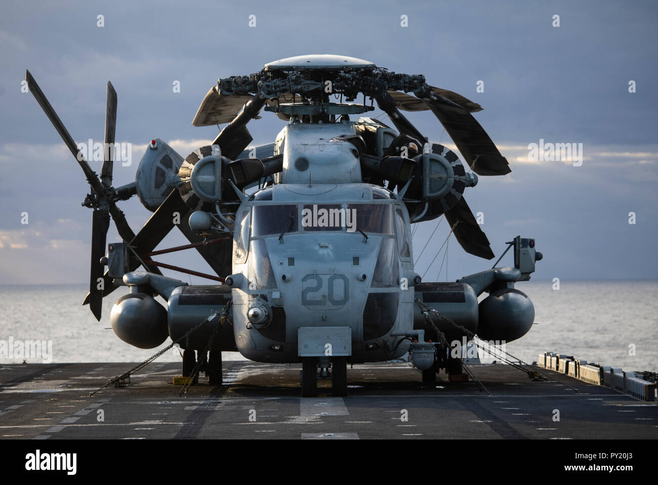 Lance Cpl. Jacob Deegan, a crew chief with Marine Medium Tiltrotor ...