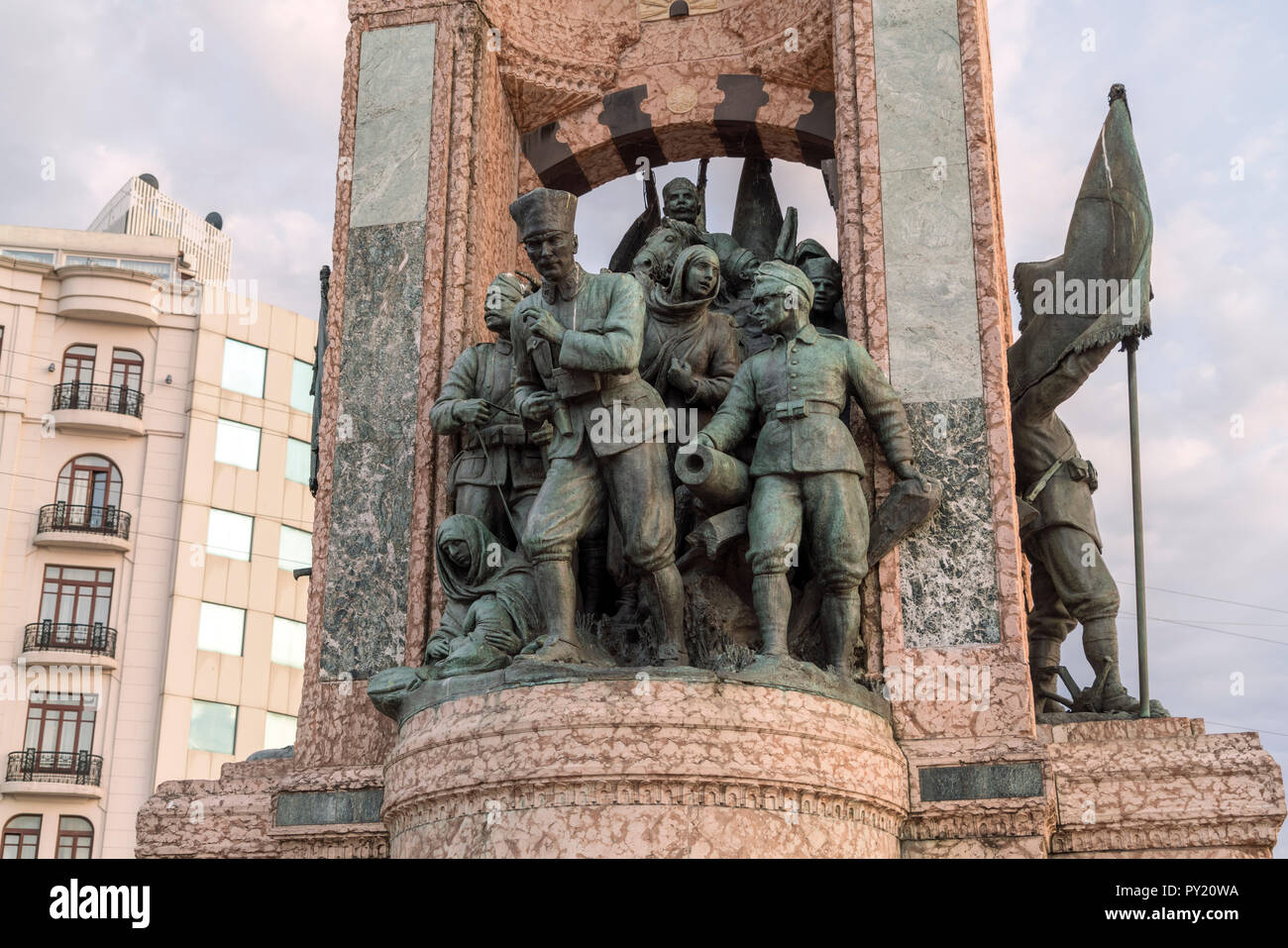 Taksim Square with Republic Monument, Istanbul, Turkey Stock Photo - Alamy