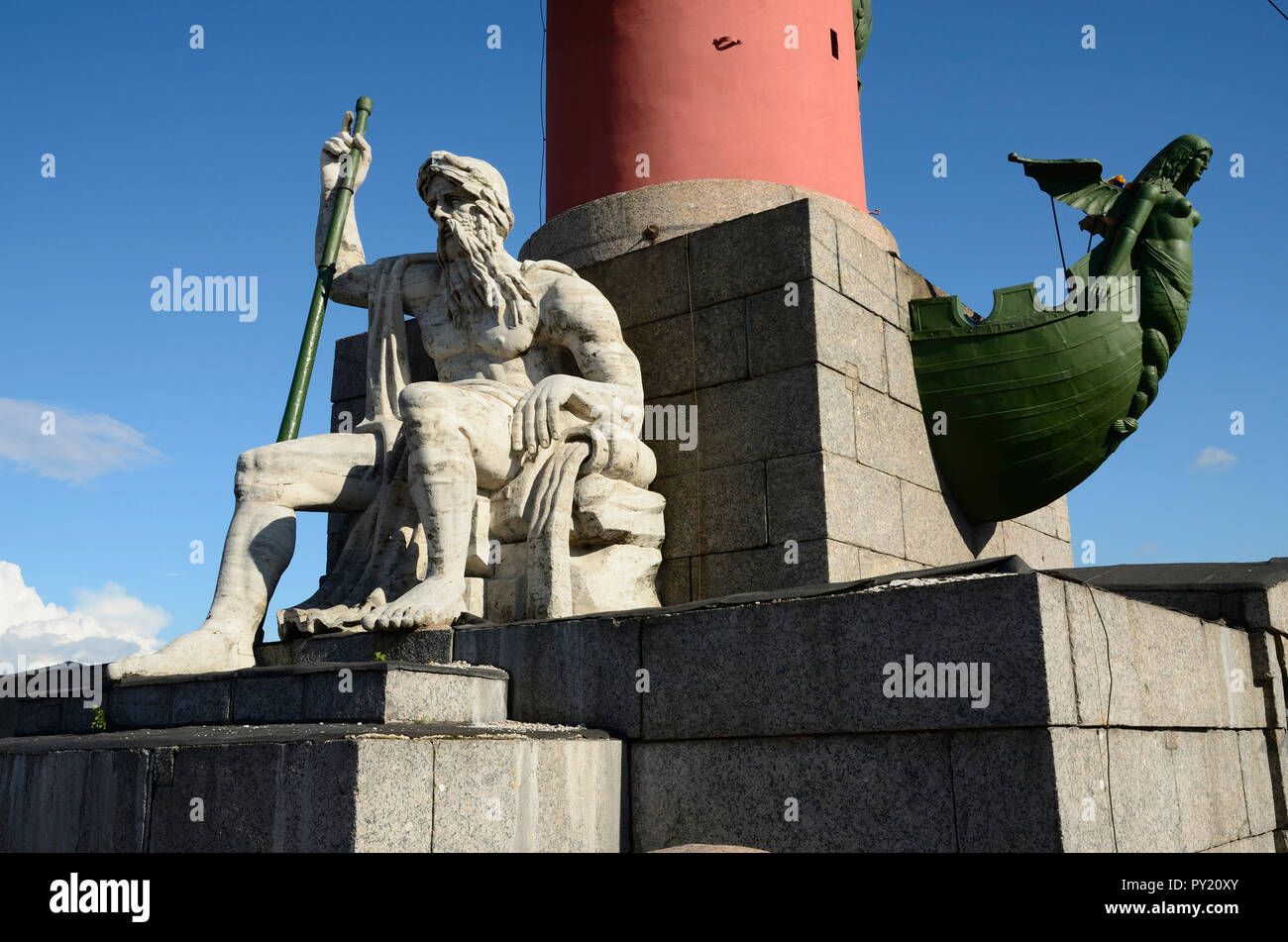 The two monumental red-painted columns in front of the Naval Museum ...